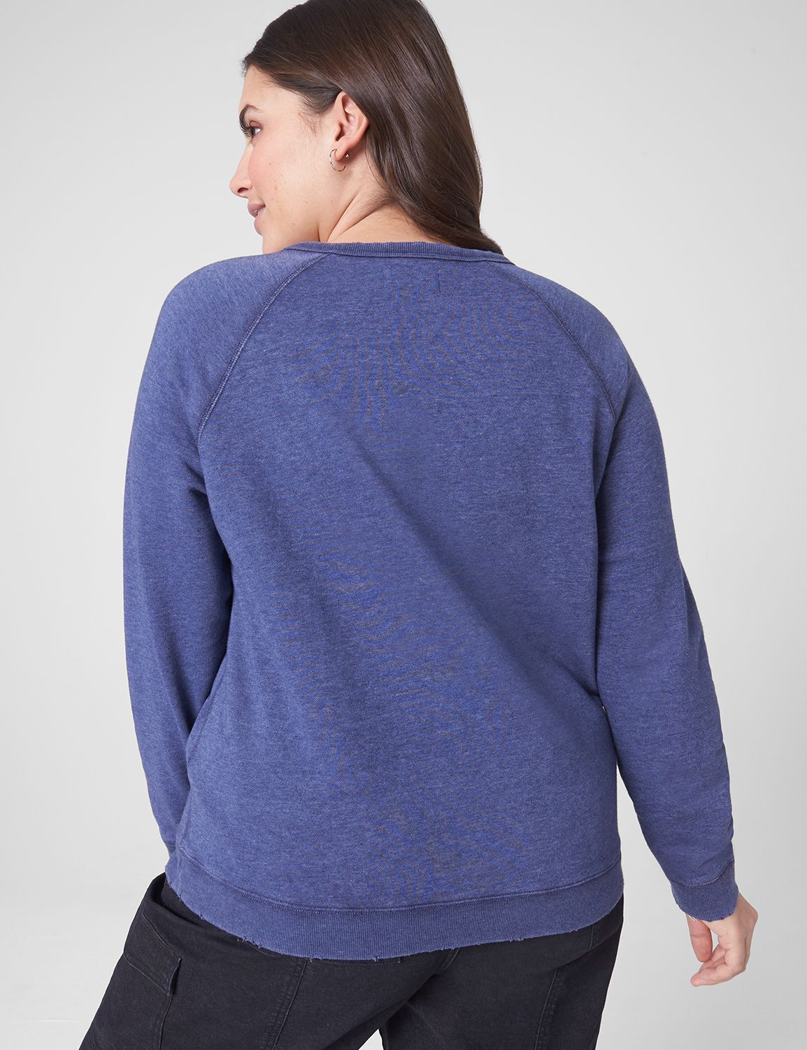 Classic Raglan Long Sleeve Wide Cre | LaneBryant