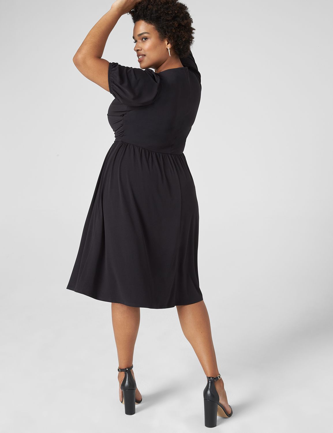 Perfect Sleeve Sweetheart-Neck Dress