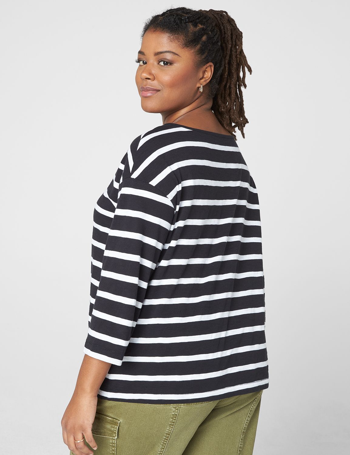 Classic 3/4 Sleeve Boat Neck Sailor