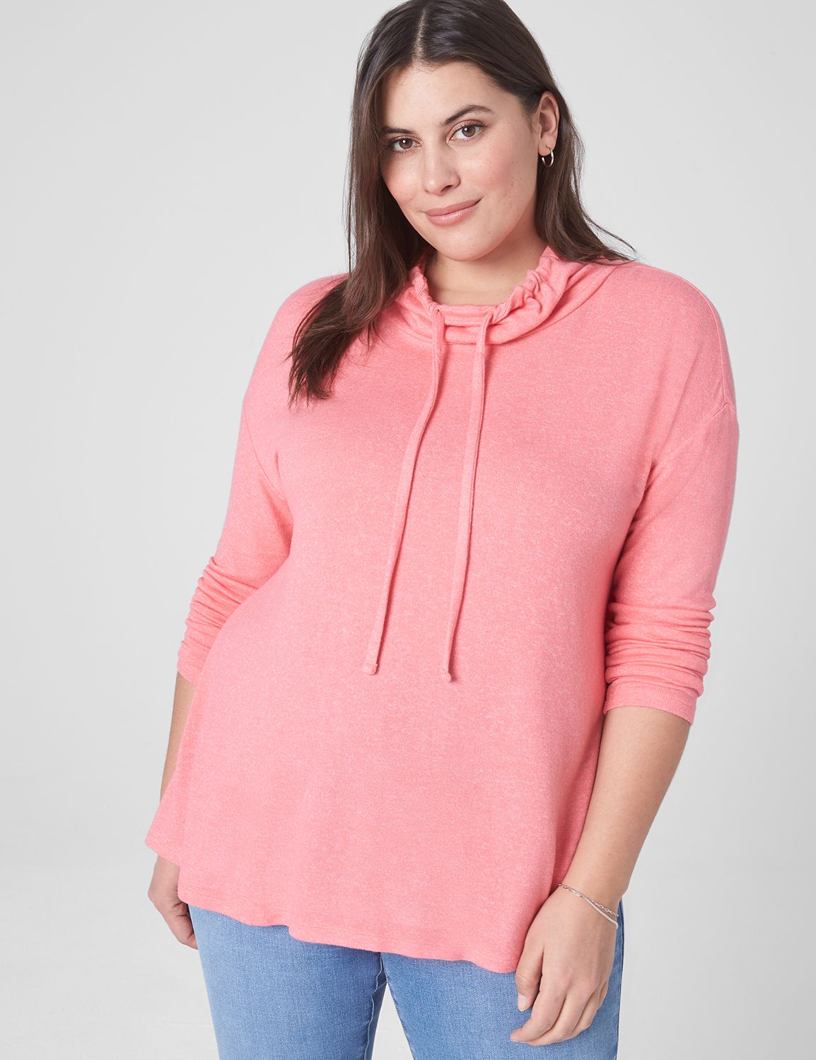 Swing Funnel-Neck Drapey Top | LaneBryant