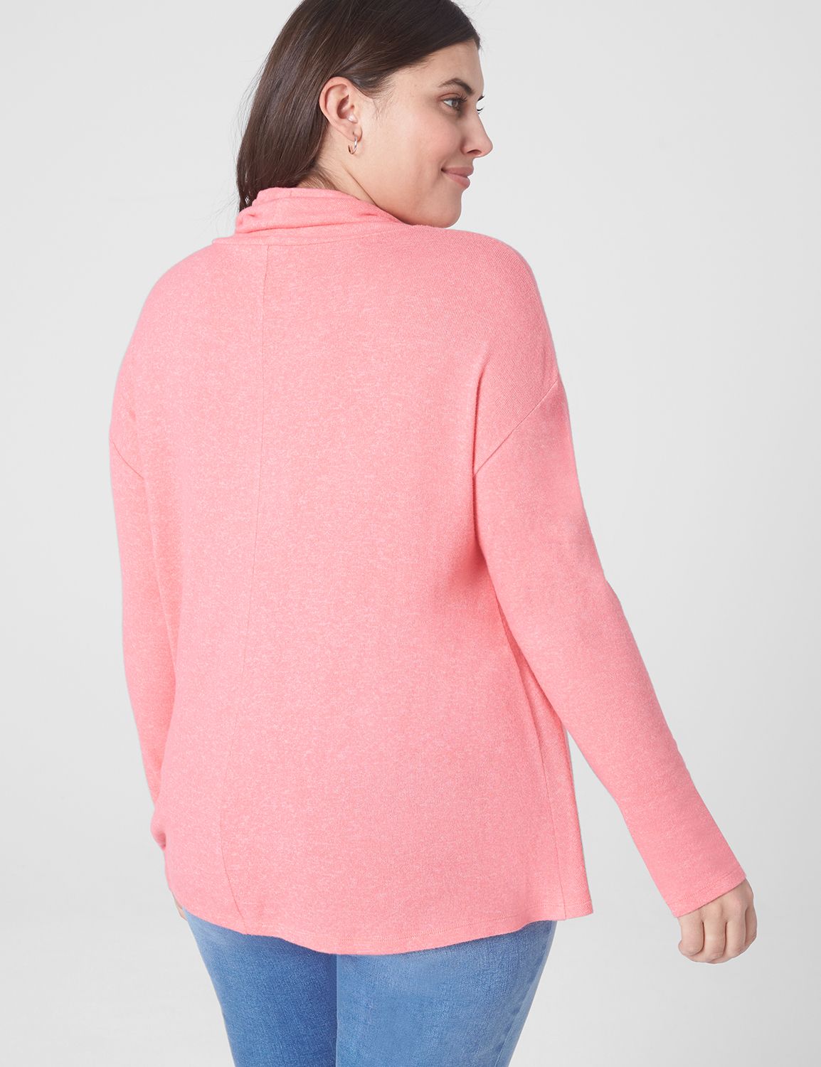 Swing Long Sleeve Funnel Neck Drape | LaneBryant
