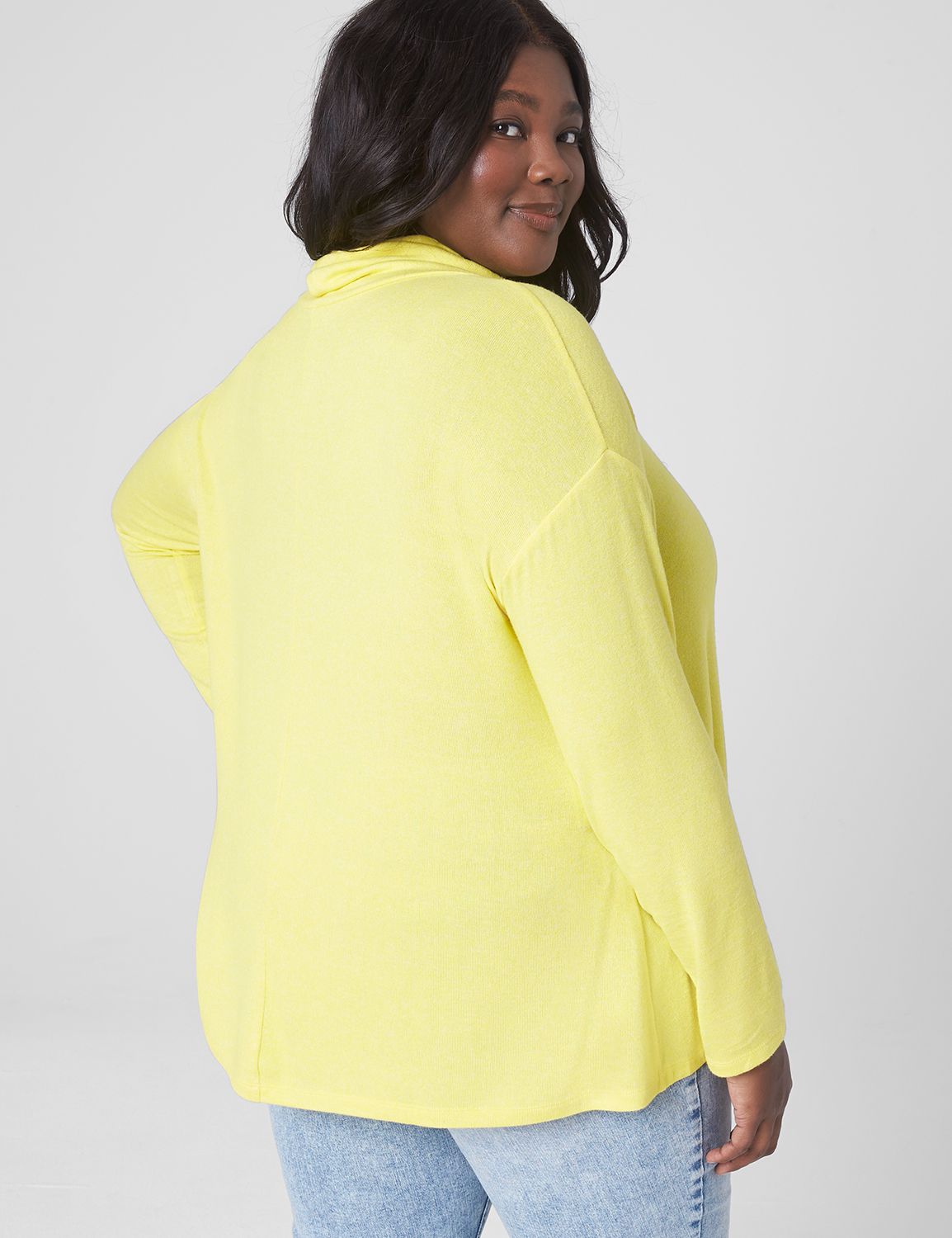 Swing Long Sleeve Funnel Neck Drape | LaneBryant