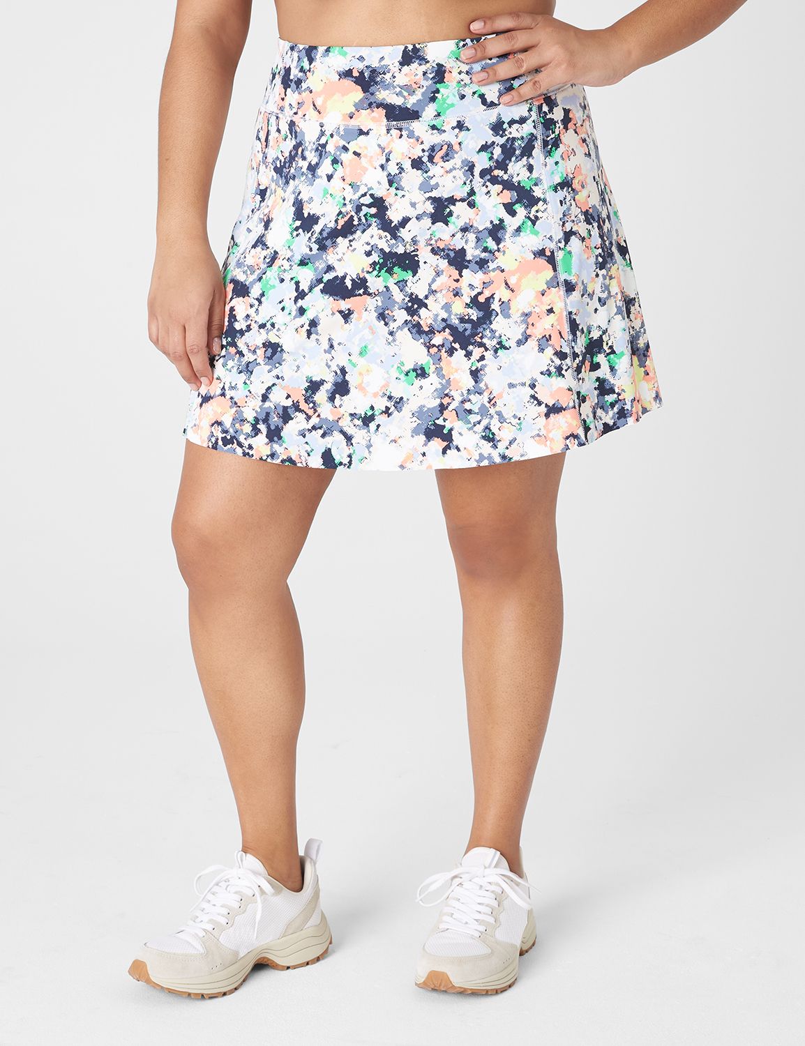 Livi Mid Rise Wicking Short Skort S | LaneBryant