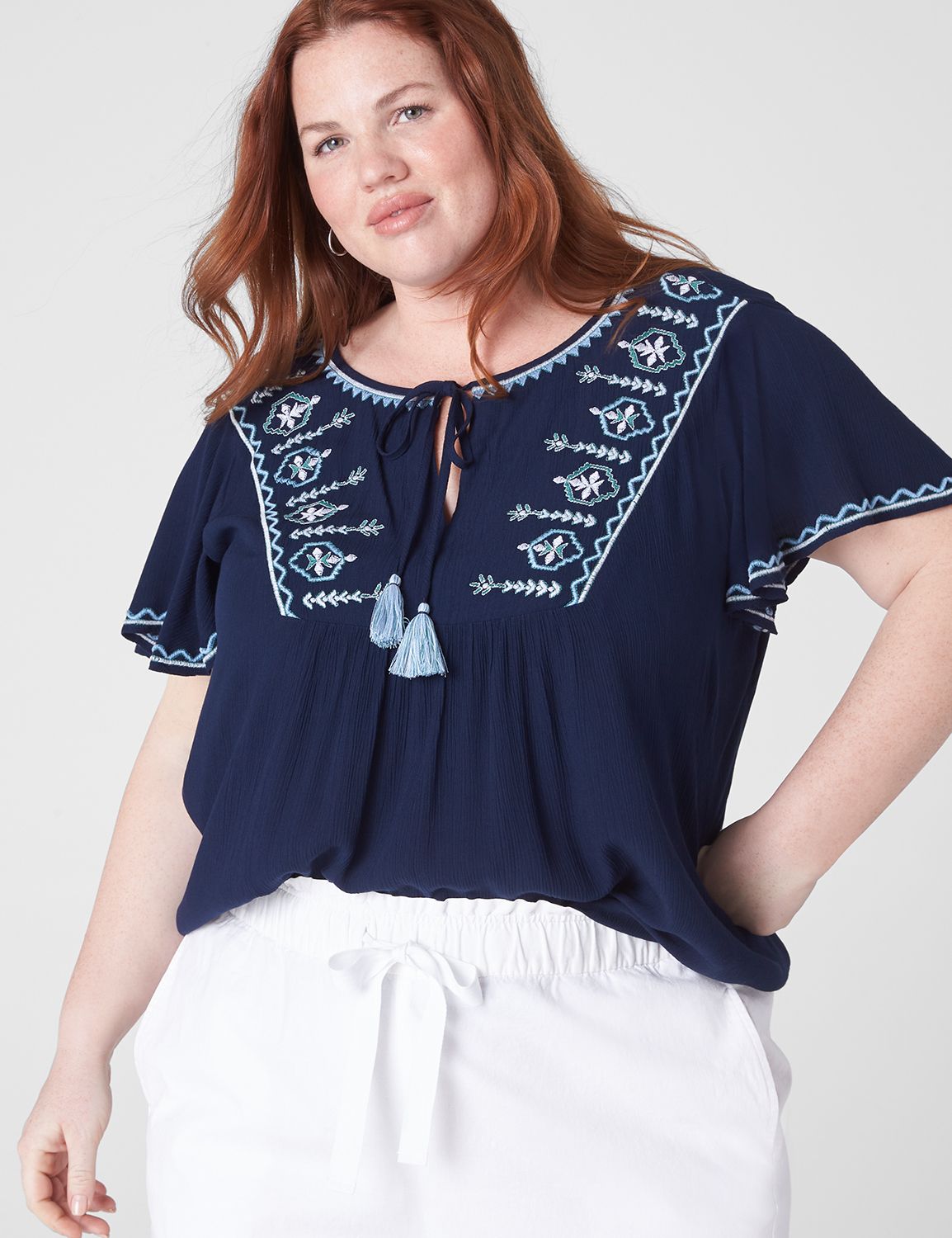 Classic Short Sleeve Split Crew Nec