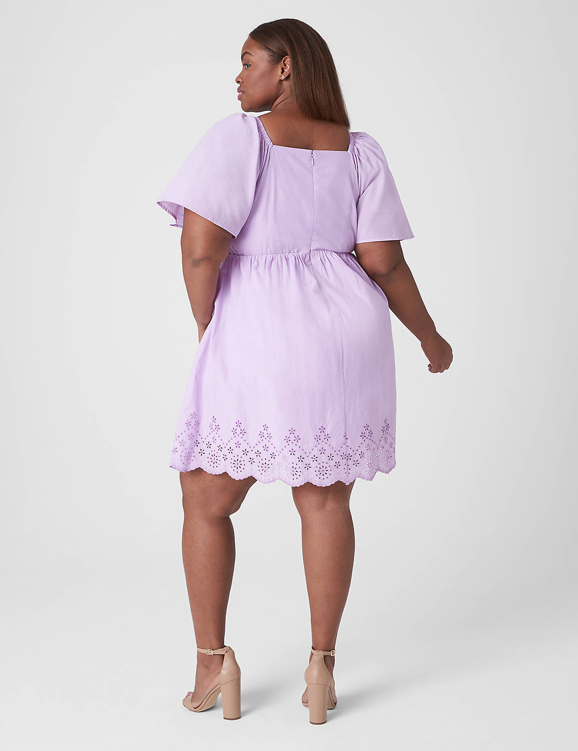 Perfect Flutter Sleeve Square Neck Perfect Flutter Sleeve Square Neck