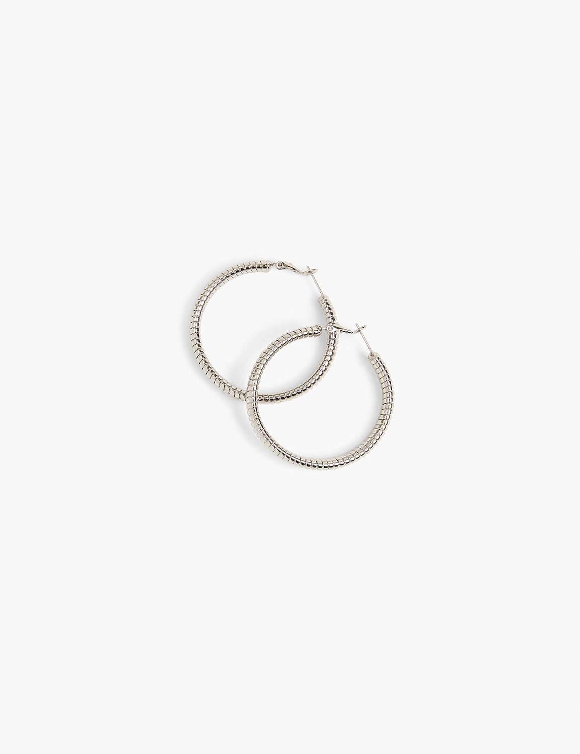 Snake Chain Hoop Earrings | LaneBryant