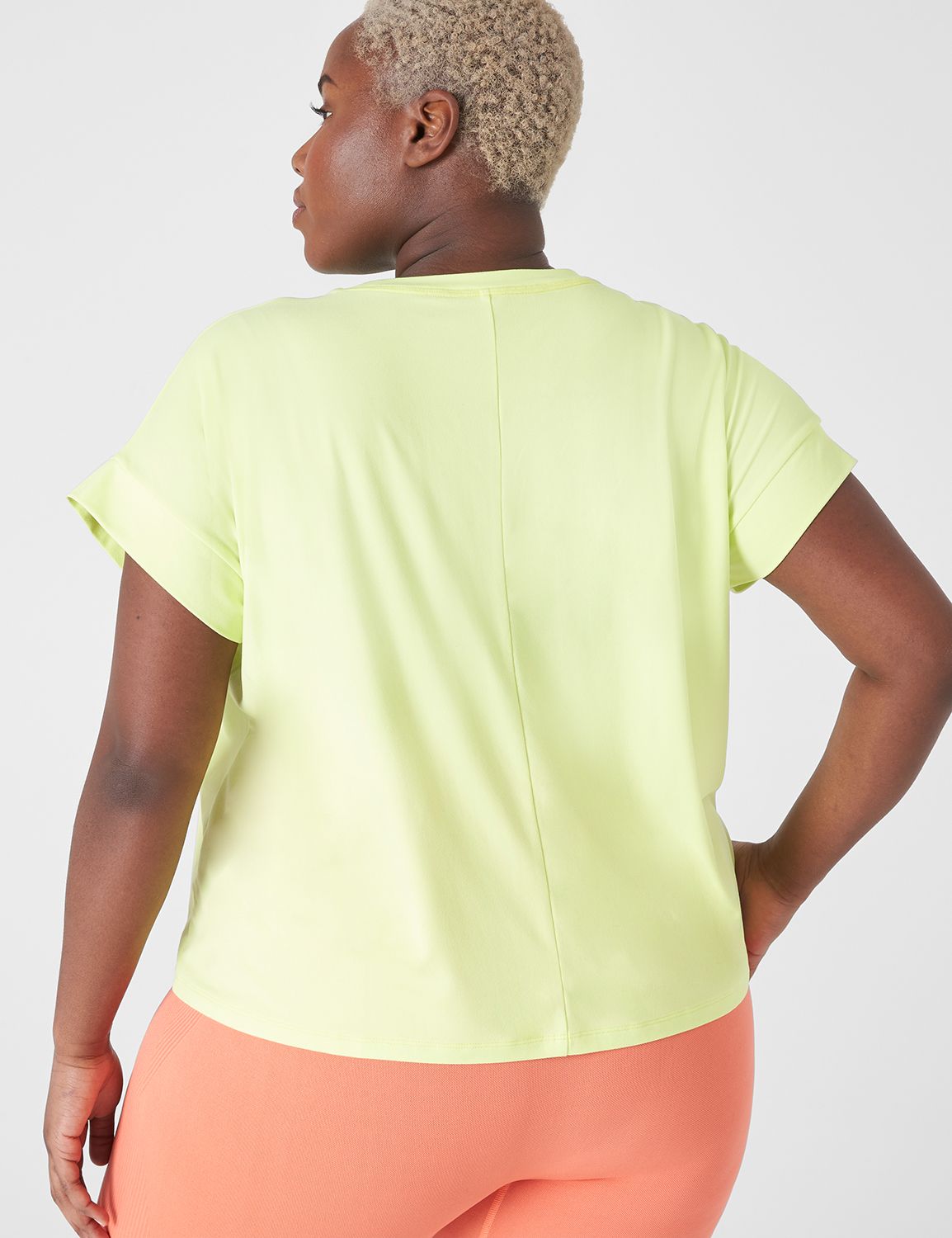 Short Sleeve Crew Neckline Recycled | LaneBryant
