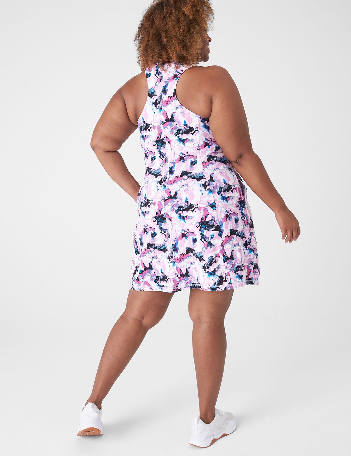 Sleeveless Fit and Flare Recycled L | LaneBryant