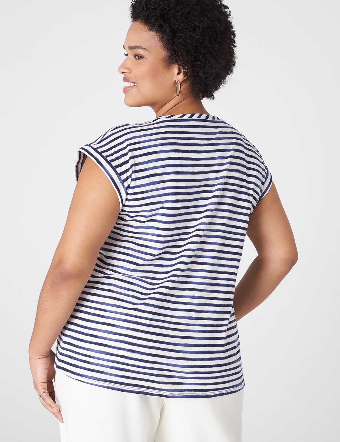 Classic Dolman Cap Sleeve Crew Neck | LaneBryant