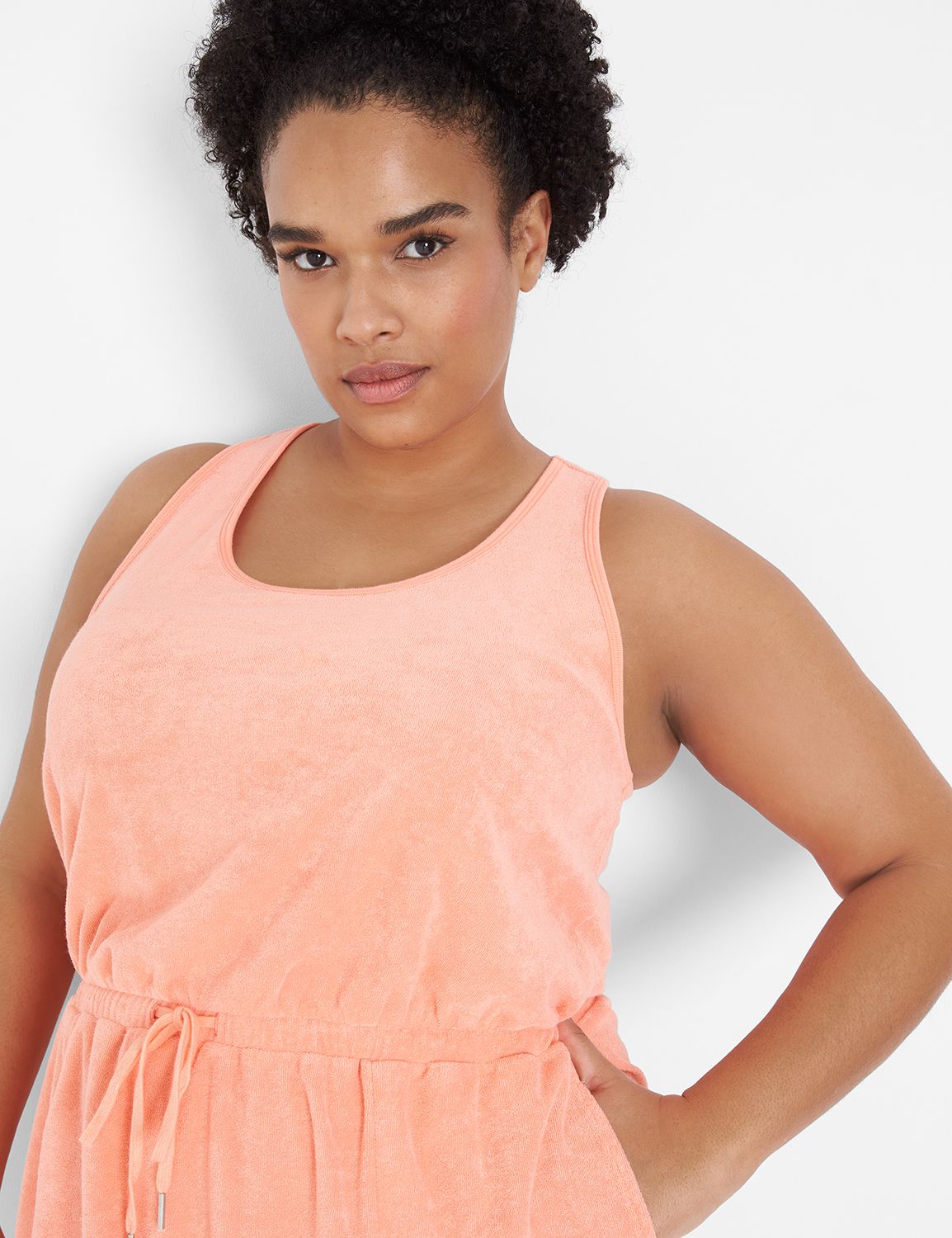 LIVI Racerback Towel Terry Dress | LaneBryant