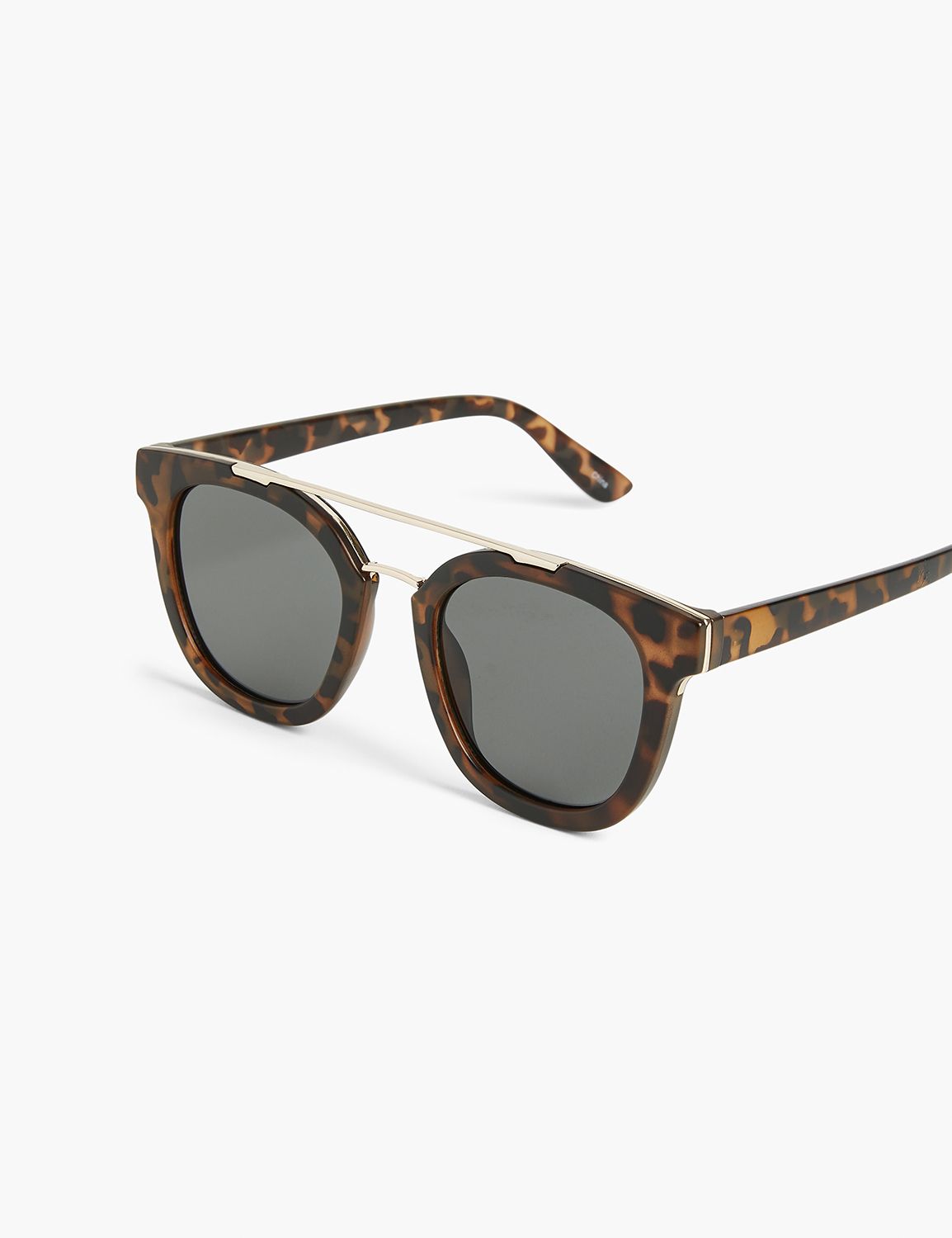 Matte Tort Cat Eye Plastic Aviator | LaneBryant