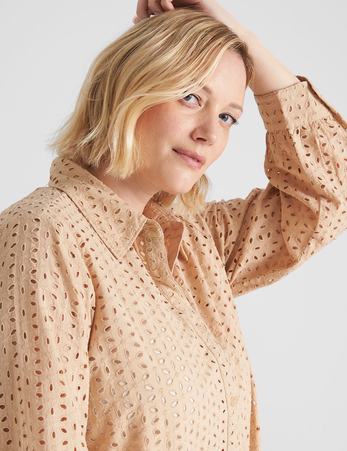 Classic Long Sleeve Button Down Eye | LaneBryant
