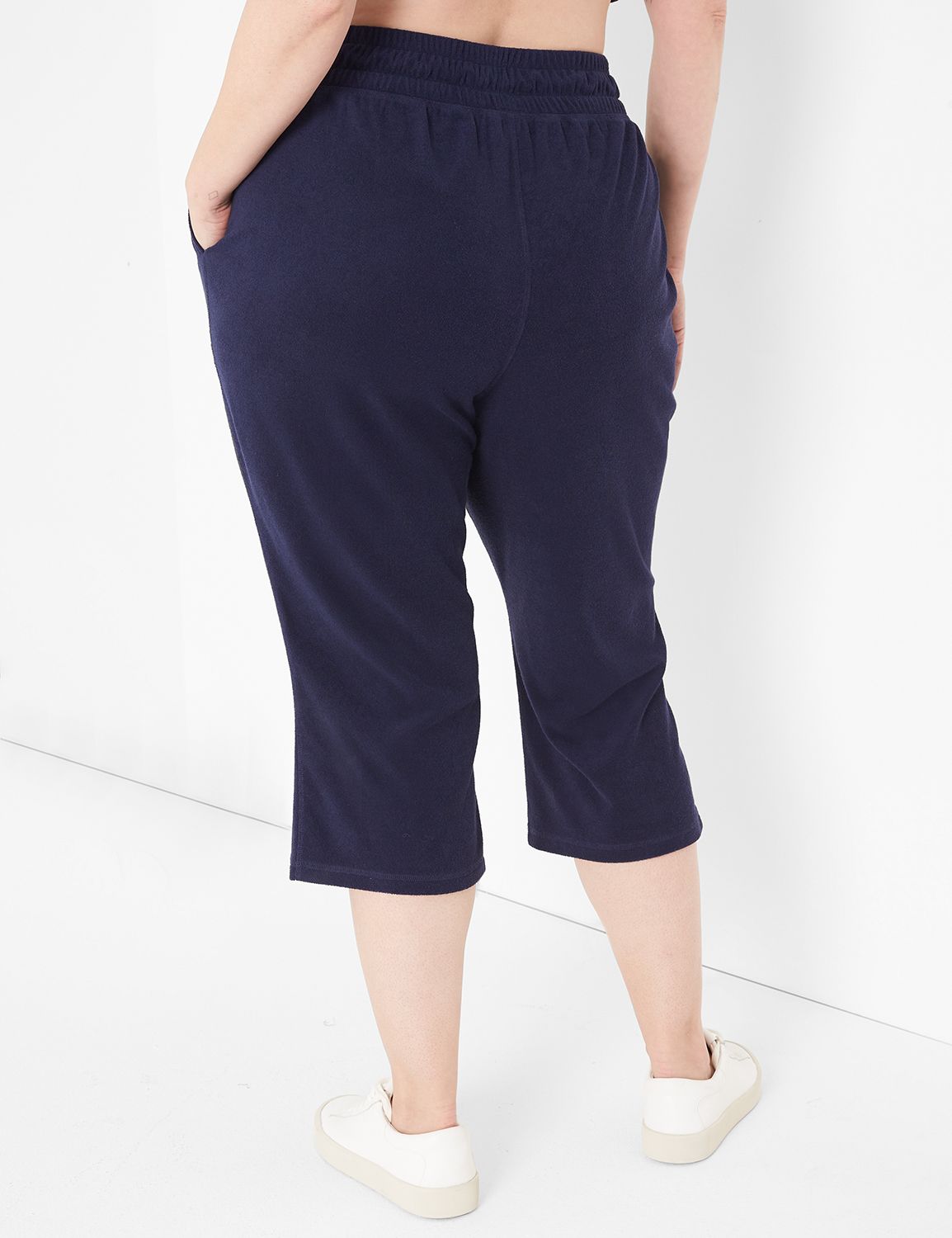 LIVI Towel Terry Boot Capri | LaneBryant