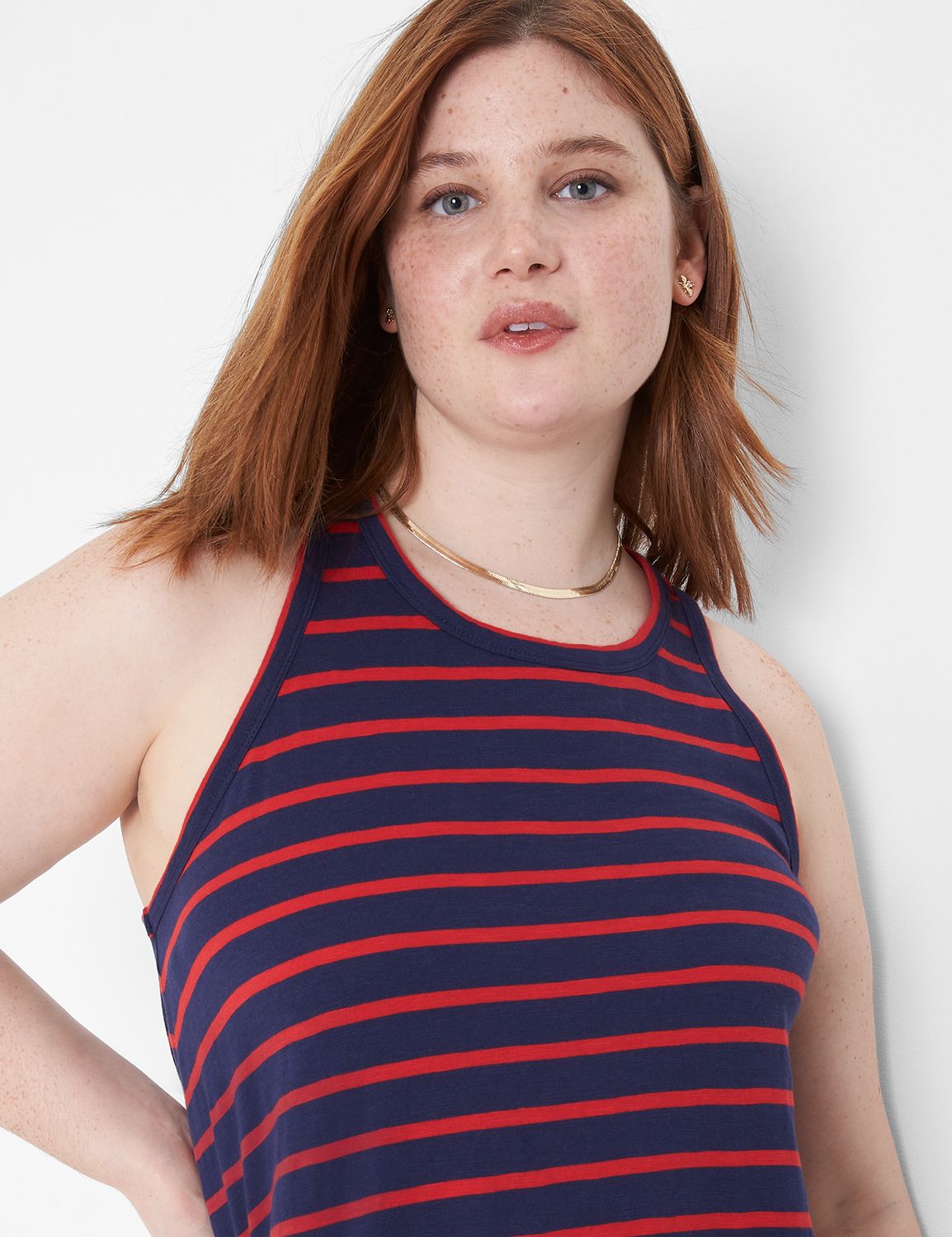 Tank Racerback Printed Maxi 1134870 | LaneBryant