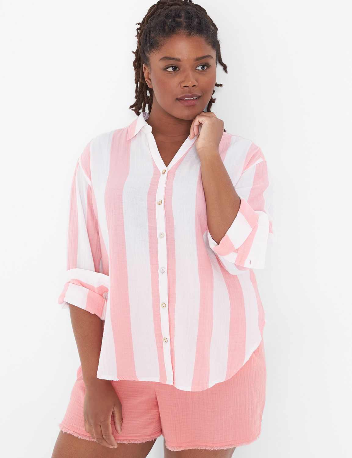 Classic Long Sleeve Button Down Bea
