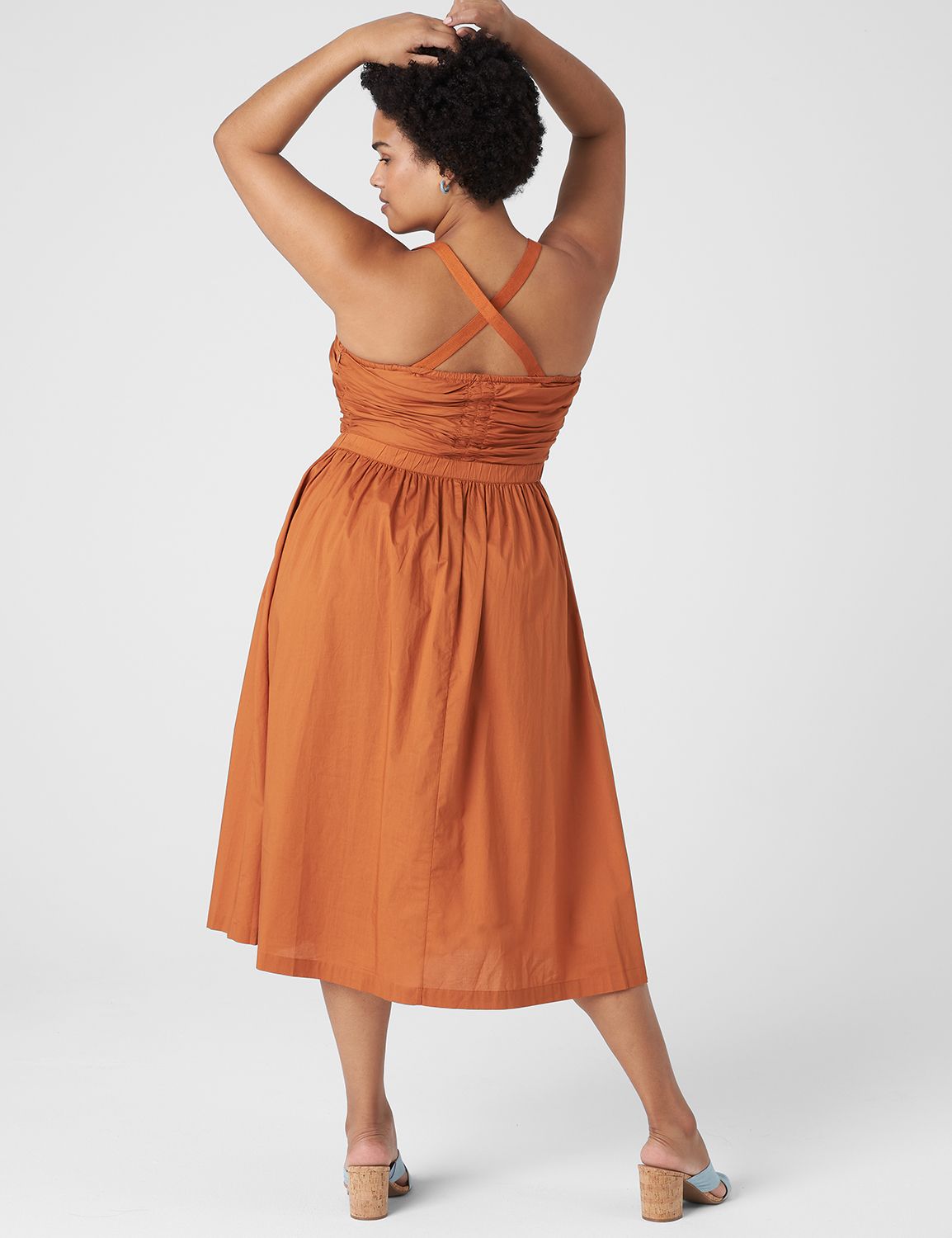 Sleeveless Gathered Neckline Gather | LaneBryant