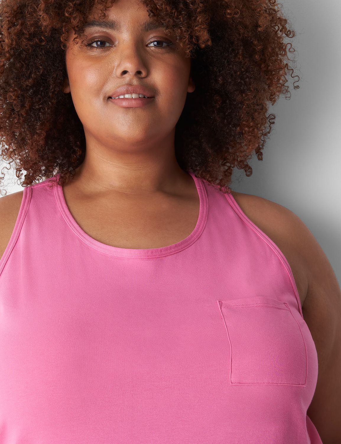 CVC/Cotton Pocket Tank Short PJ Set | LaneBryant