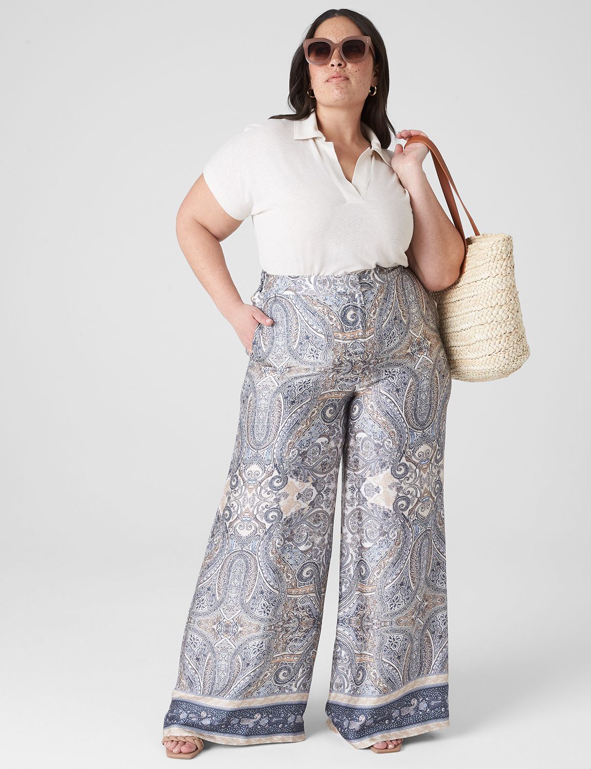 Relaxed Short Sleeve Dolman Polo Kn | LaneBryant