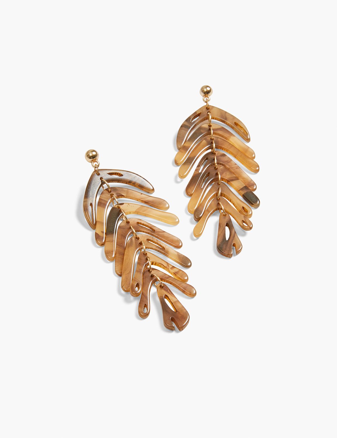 Flowy Leaf Drop Earrings | LaneBryant