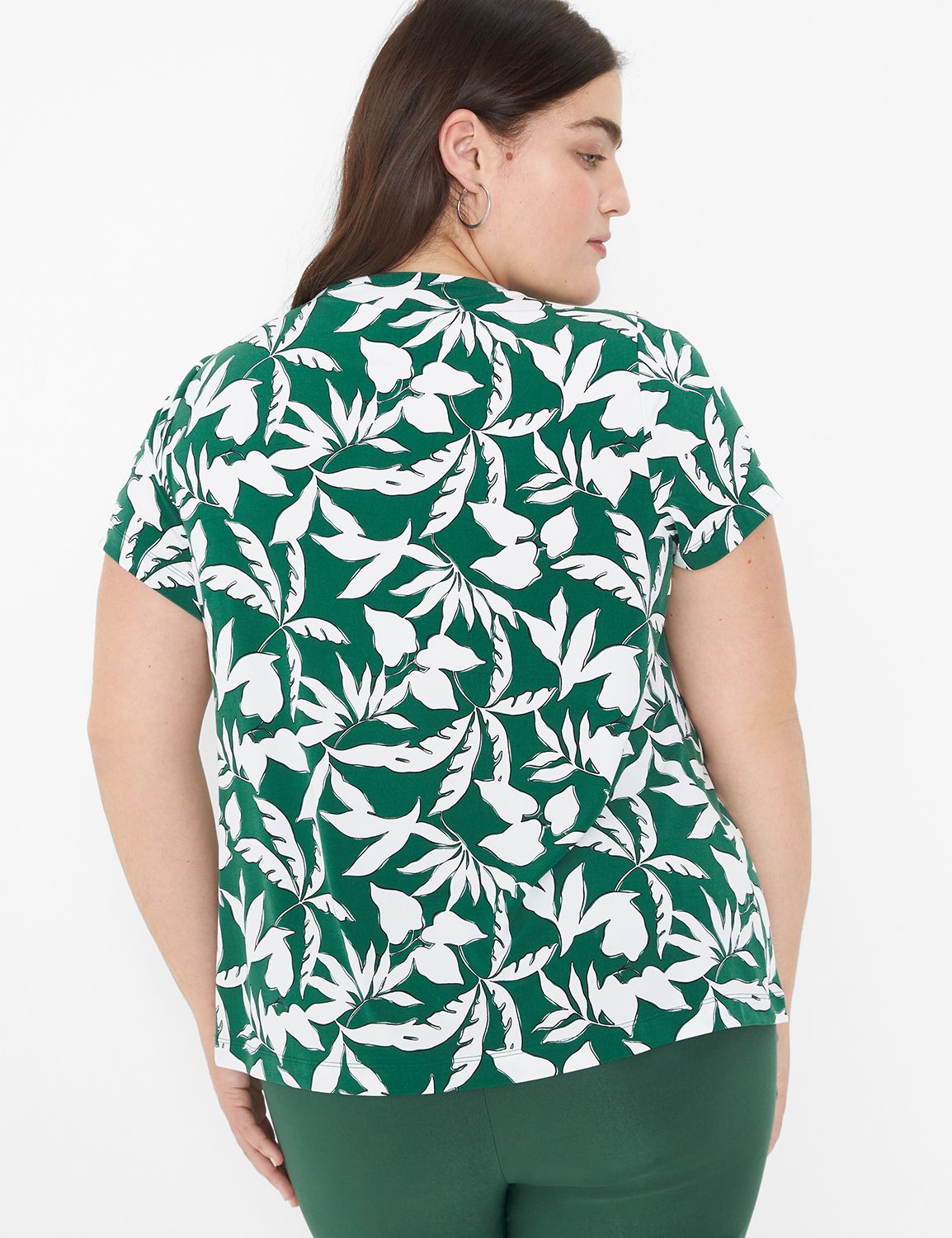 Classic Cap Sleeve V-Neck Pleat Fro | LaneBryant