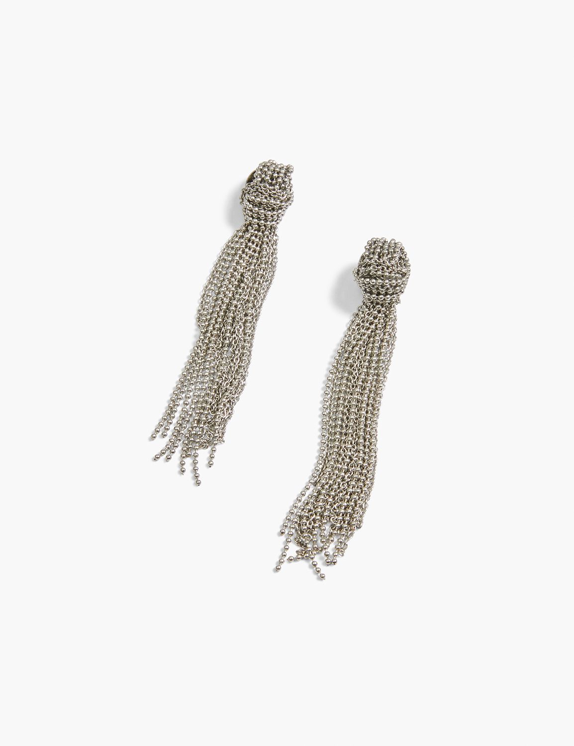 Knotted Fringe Drop Earrings | LaneBryant