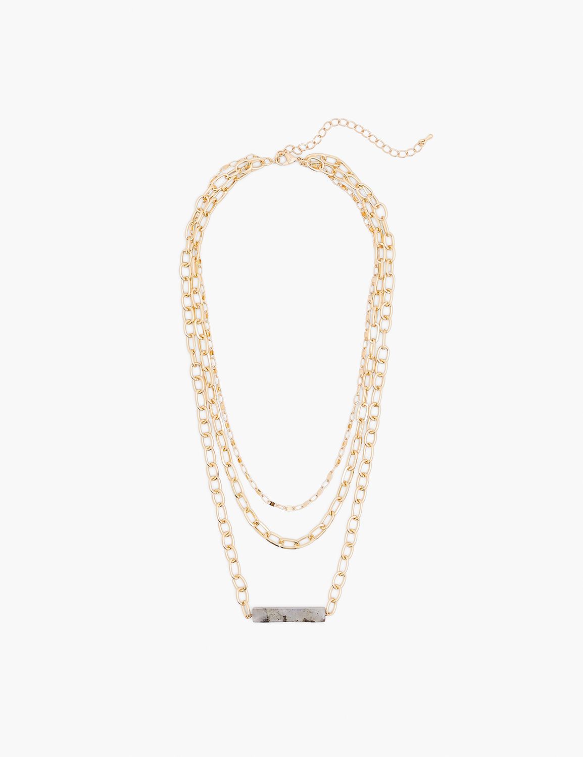 Stone Multi-row Necklace | LaneBryant