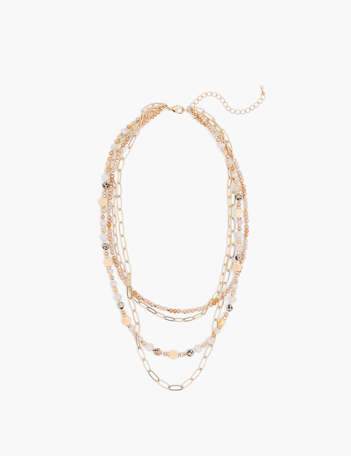 Beaded Multi-row Necklace | LaneBryant