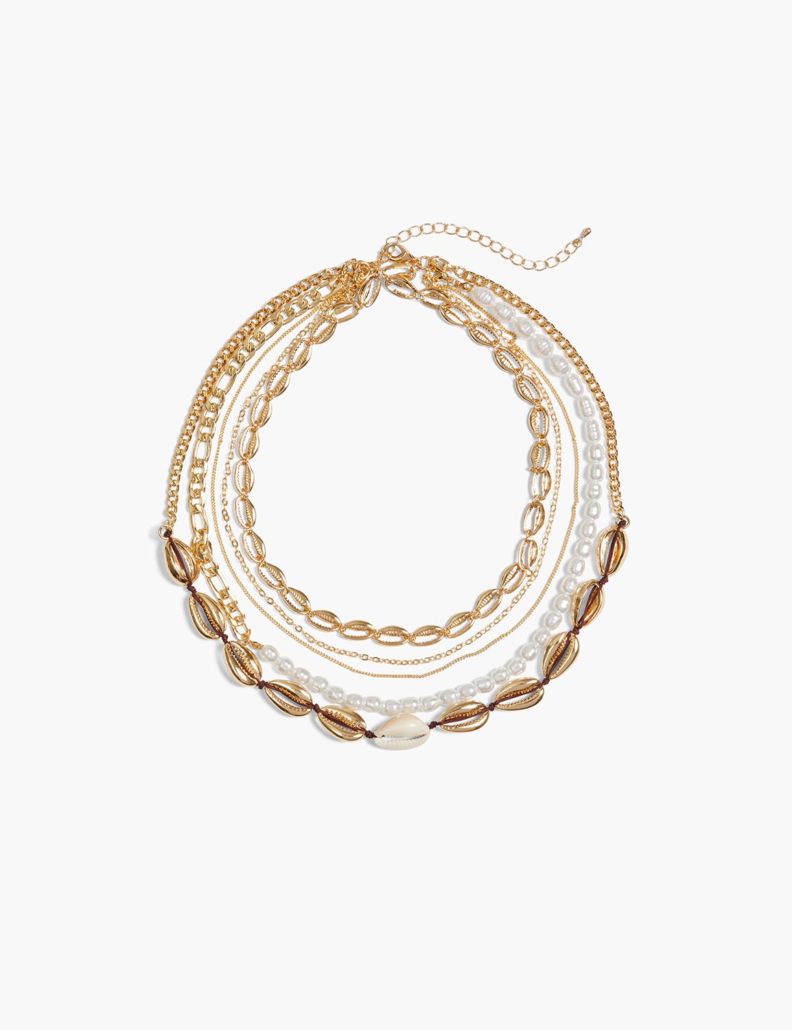 Puka Shell and Pearl Multi-pack Nec | LaneBryant