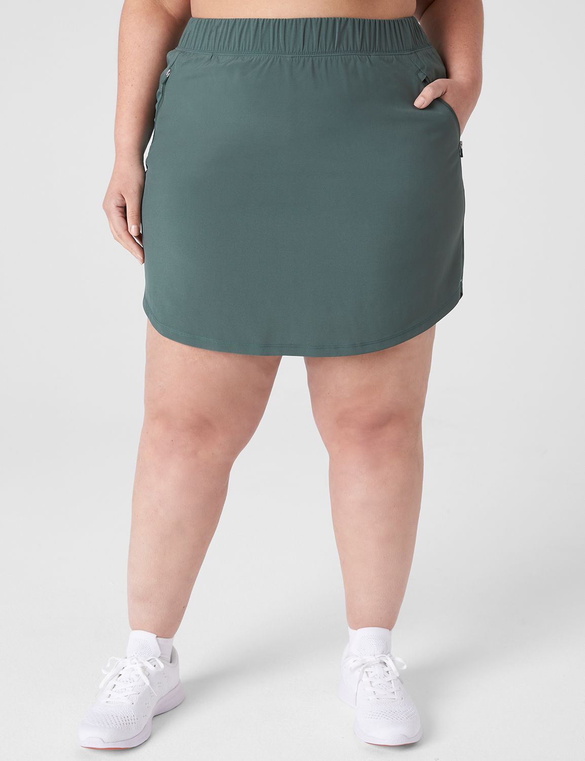 LIVI Stretch Woven Wicking Skort | LaneBryant