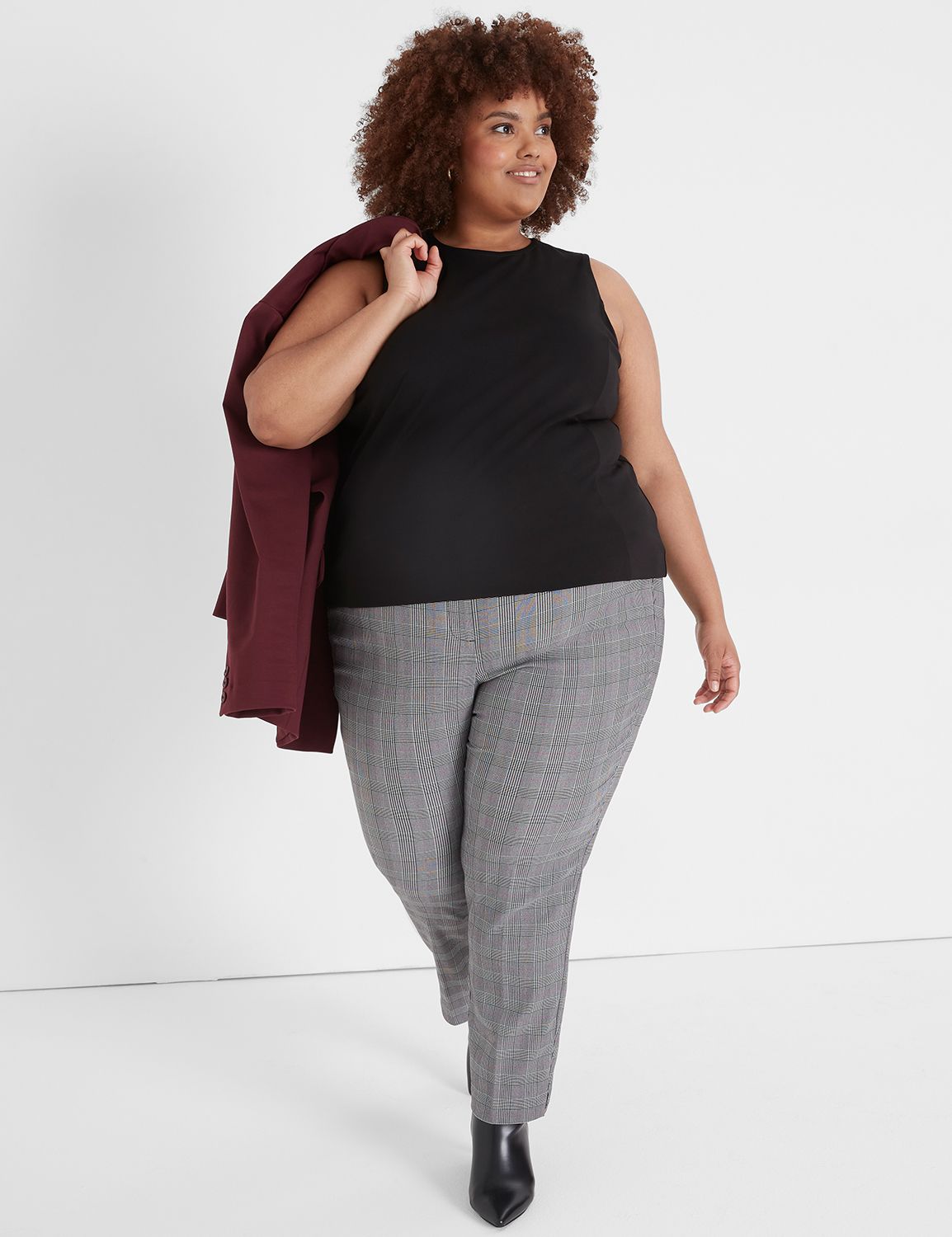 Classic Sleeveless Crew Neck Ponte | LaneBryant