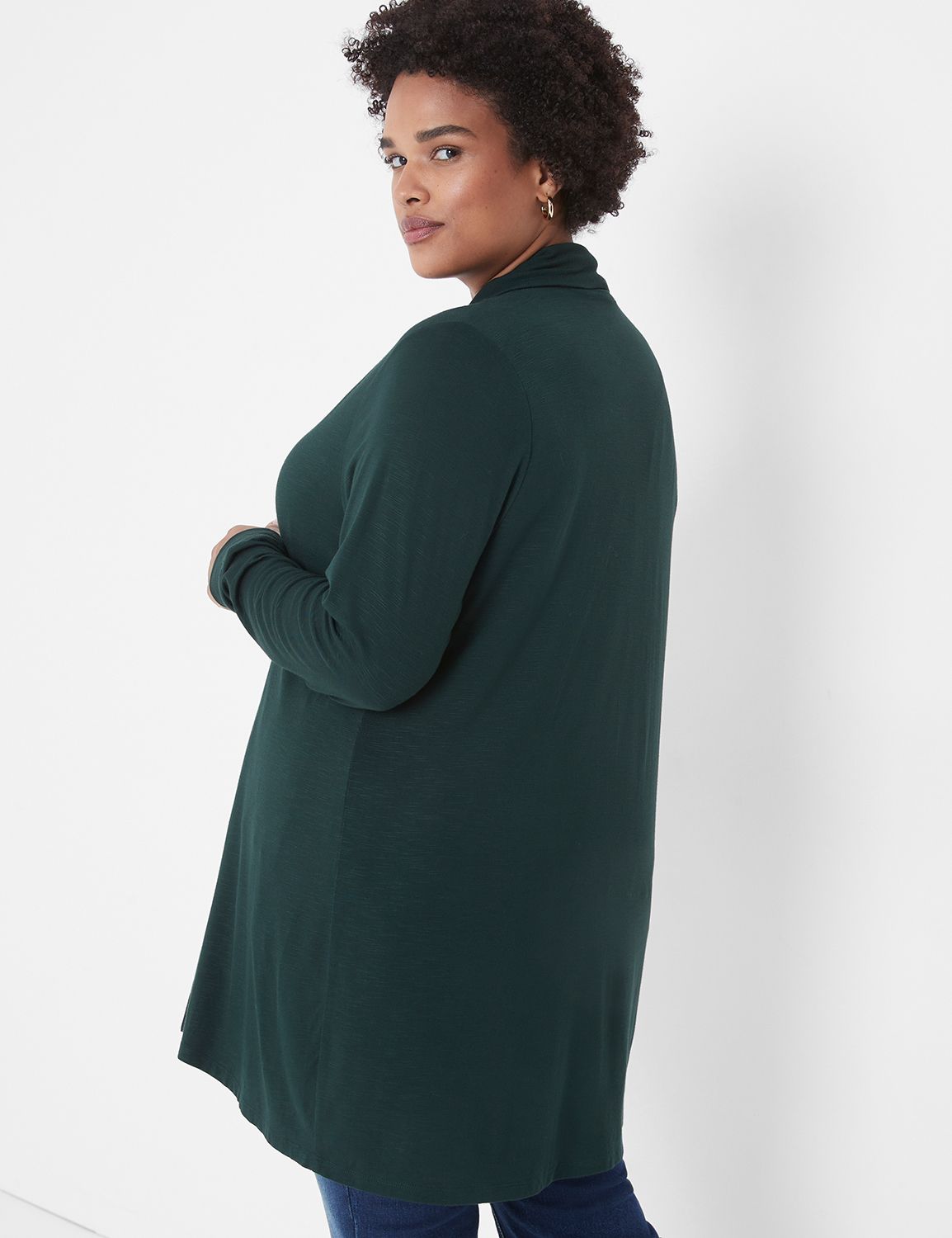 Classic Long Sleeve Double Face Rib Lanebryant