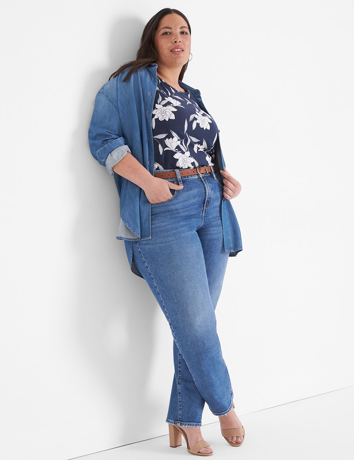 Classic Modest Sleeve Boat Neck Sid | LaneBryant