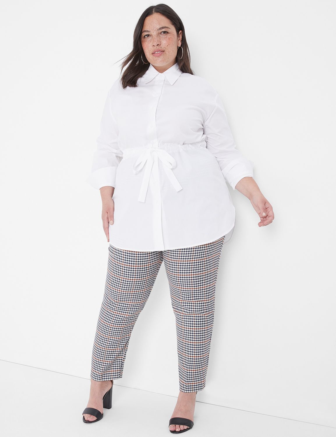 Classic Long Sleeve Button Down Tun | LaneBryant