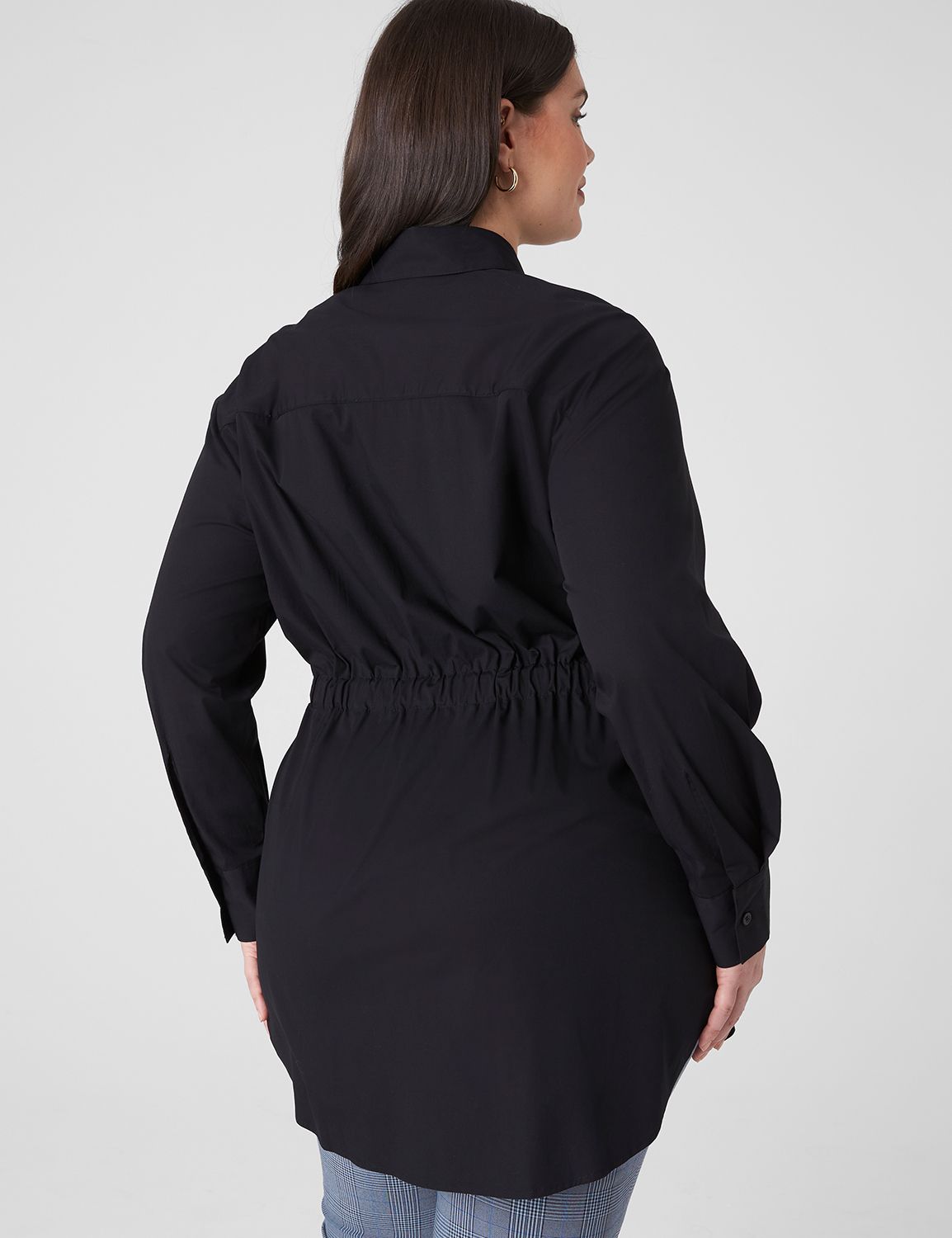 Classic Long Sleeve Button Down Tun | LaneBryant