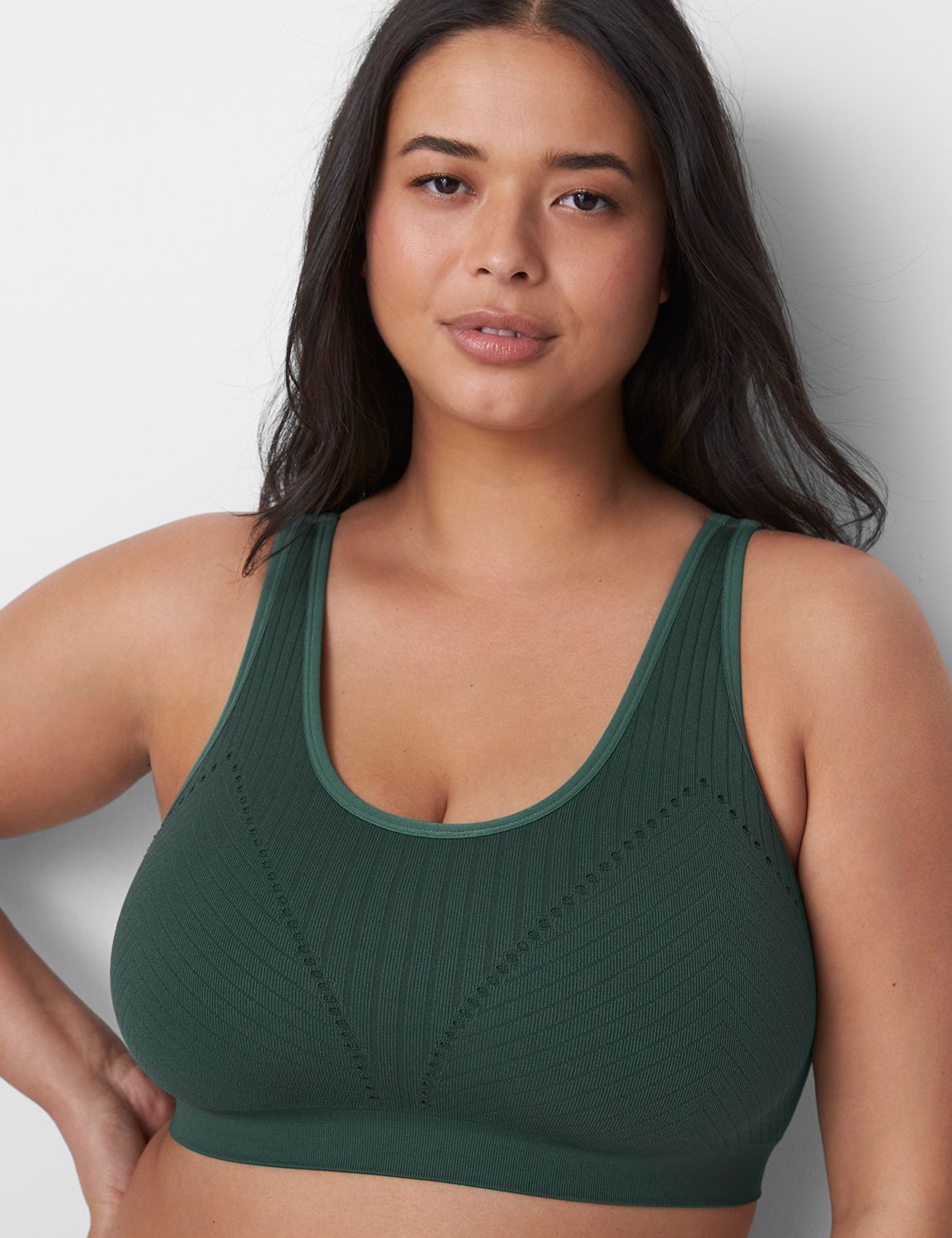 Seamless Ribbed Bralette 1126201 | LaneBryant