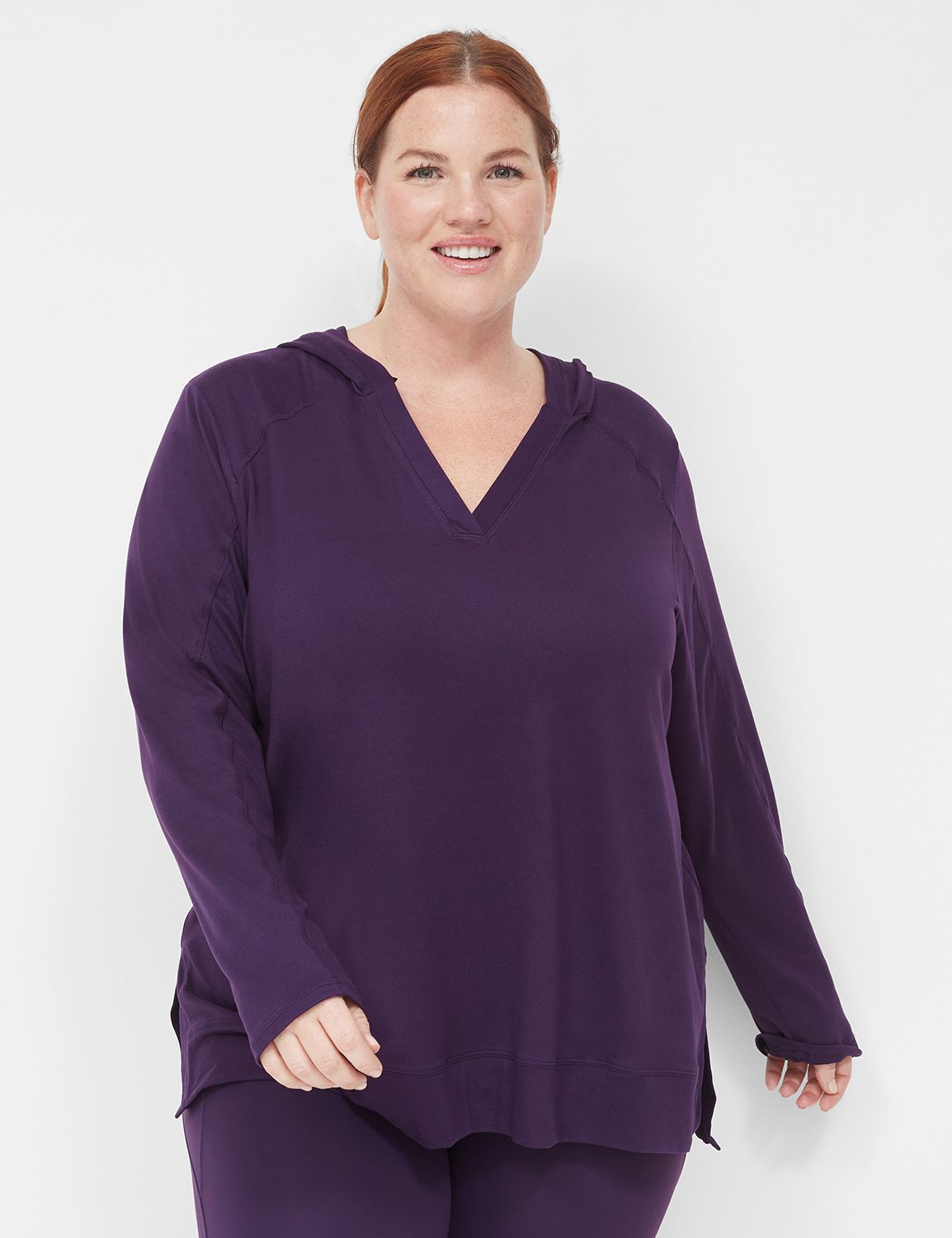 LIVI Long Sleeve Vneck Livi Soft Hi | LaneBryant