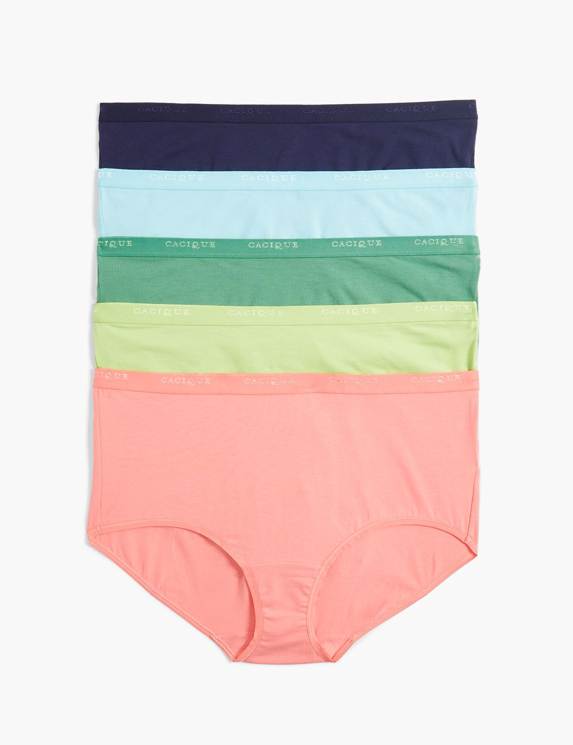 Cotton Full Brief Panty - 5 Pack | LaneBryant
