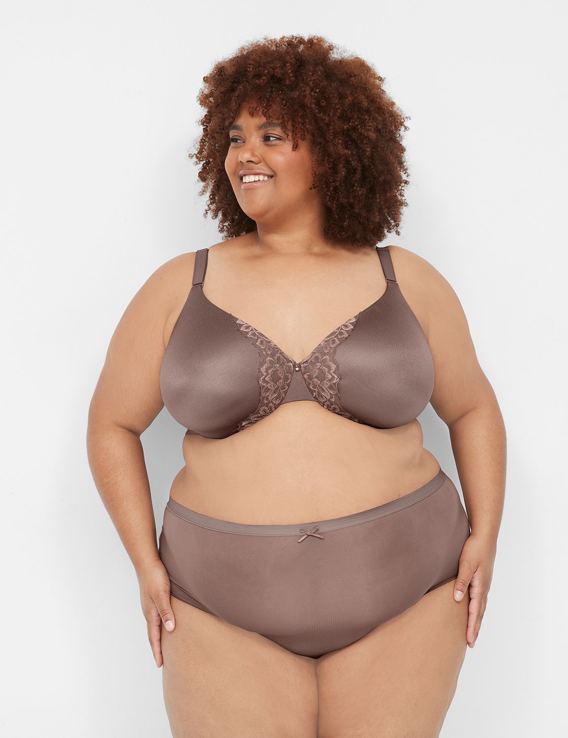 No Show Full Brief Nouveau Lace Bac | LaneBryant