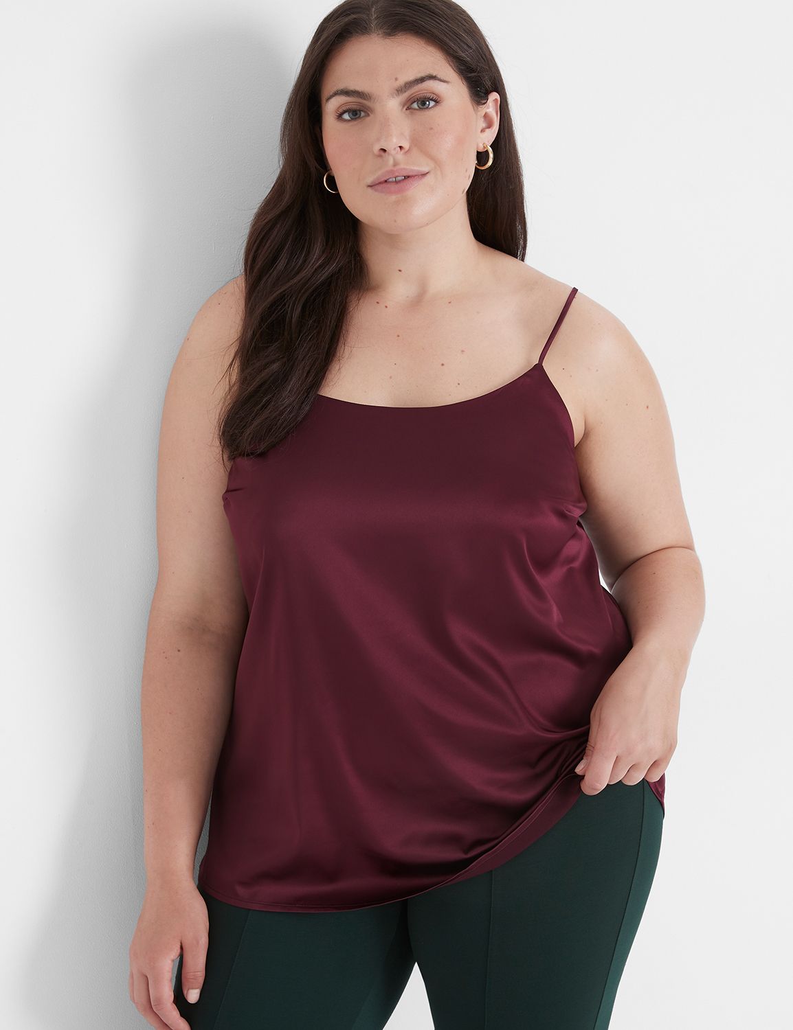 Classic Sleeveless Satin Cami 11383 | LaneBryant