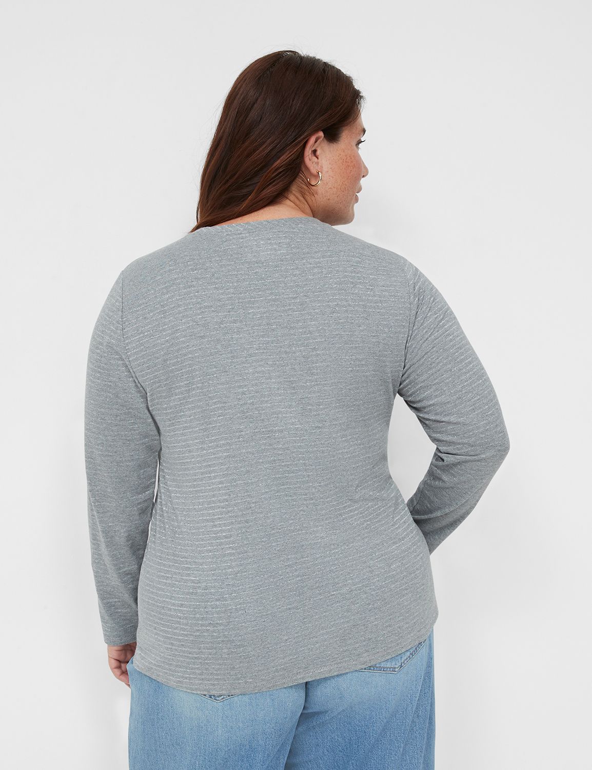 Classic Long Sleeve Crew Neck Tee L