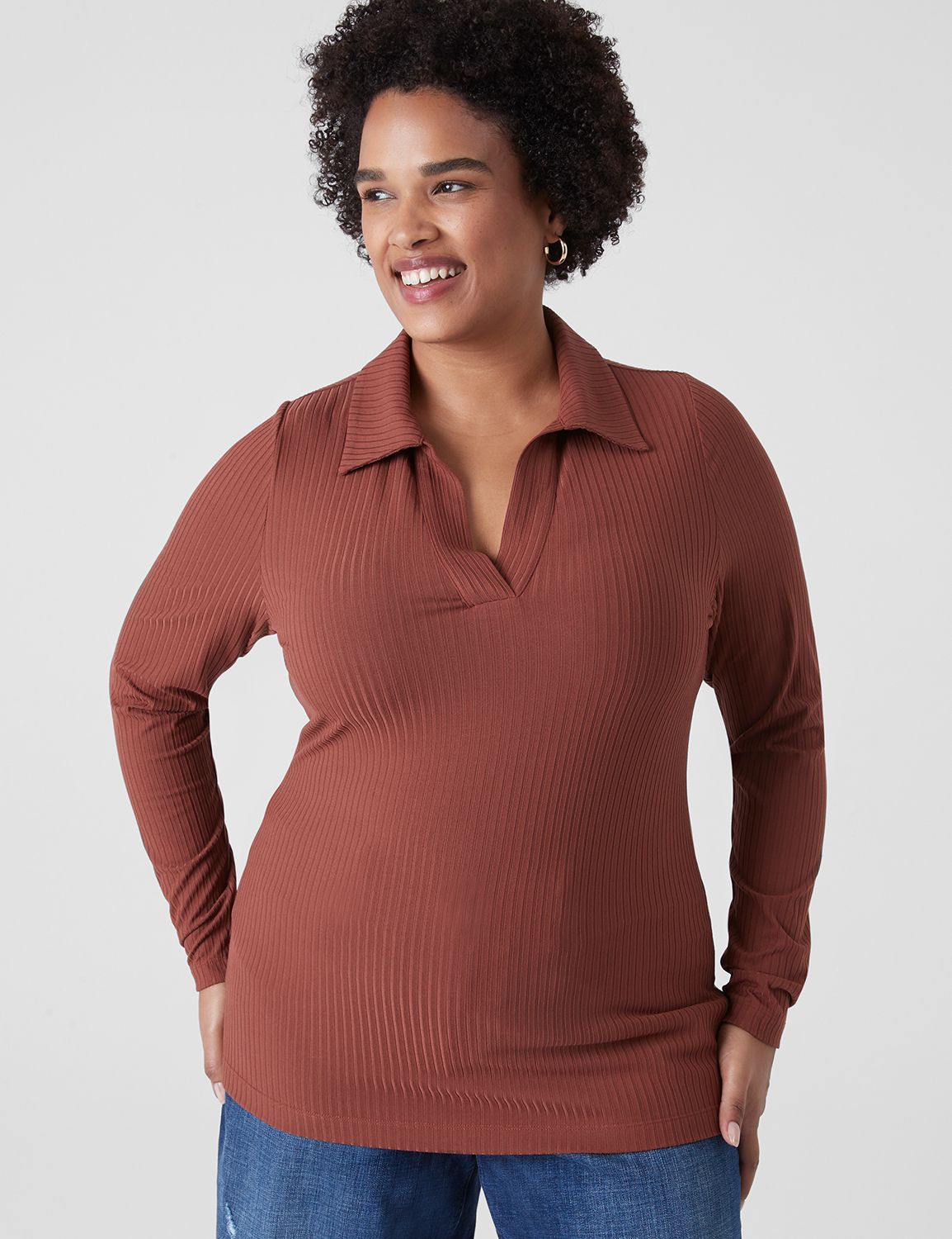 Brown Women's Plus Size Tops & Dressy Tops | Lane Bryant