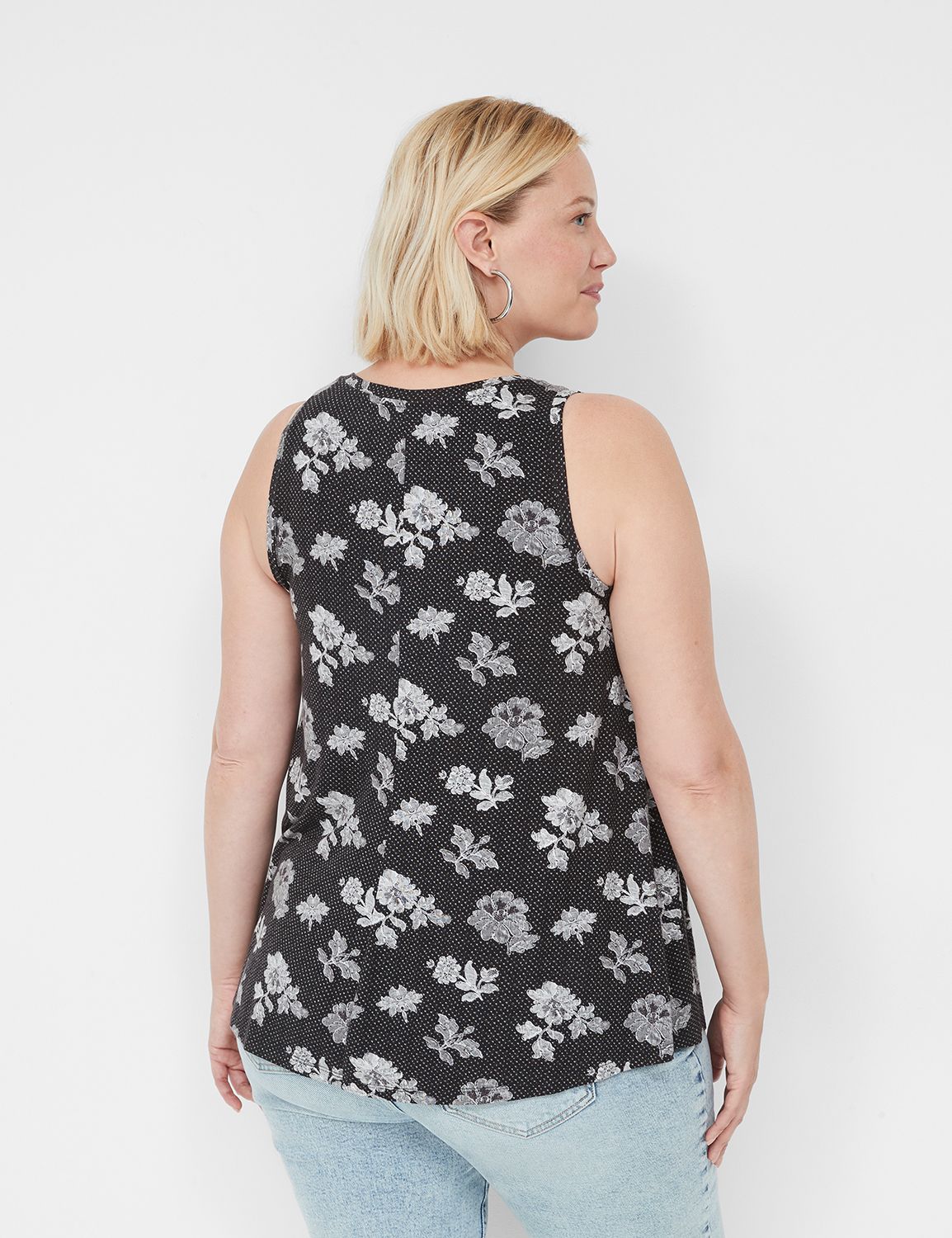 Sleeveless V Neck Swing Tank UPDATE | LaneBryant