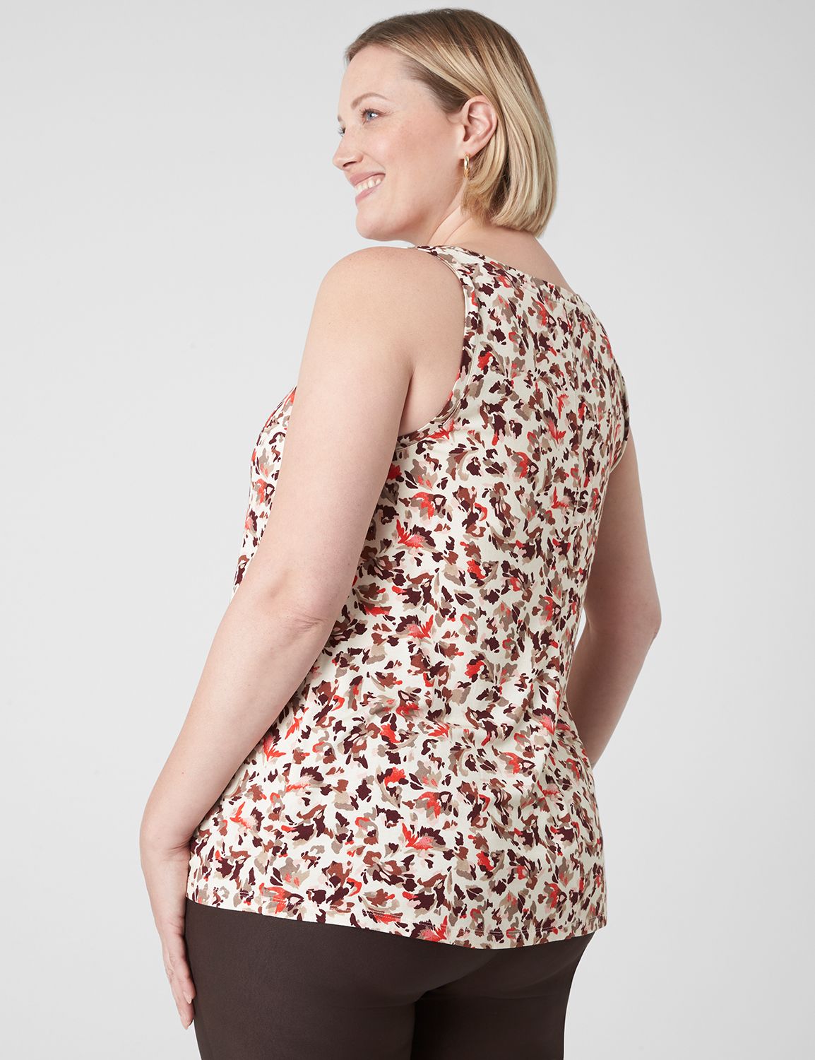 Sleeveless V Neck Swing Tank UPDATE | LaneBryant