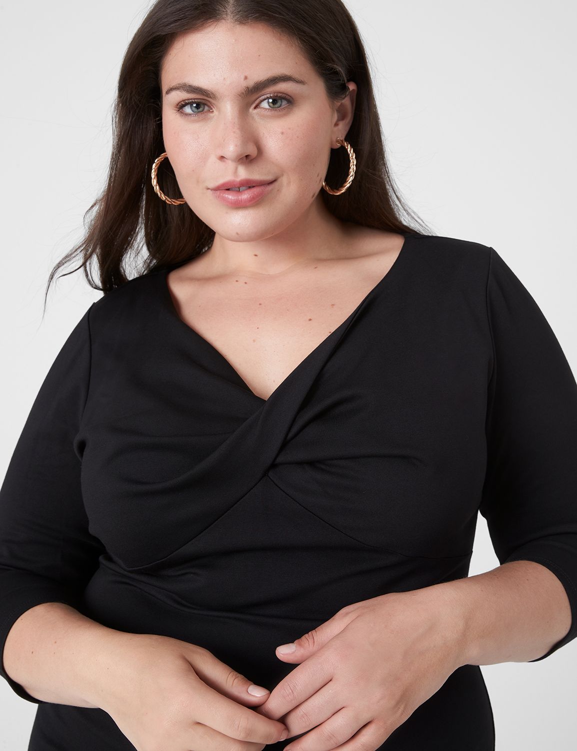 3/4 drop sleeve sweetheart nk bodyc | LaneBryant