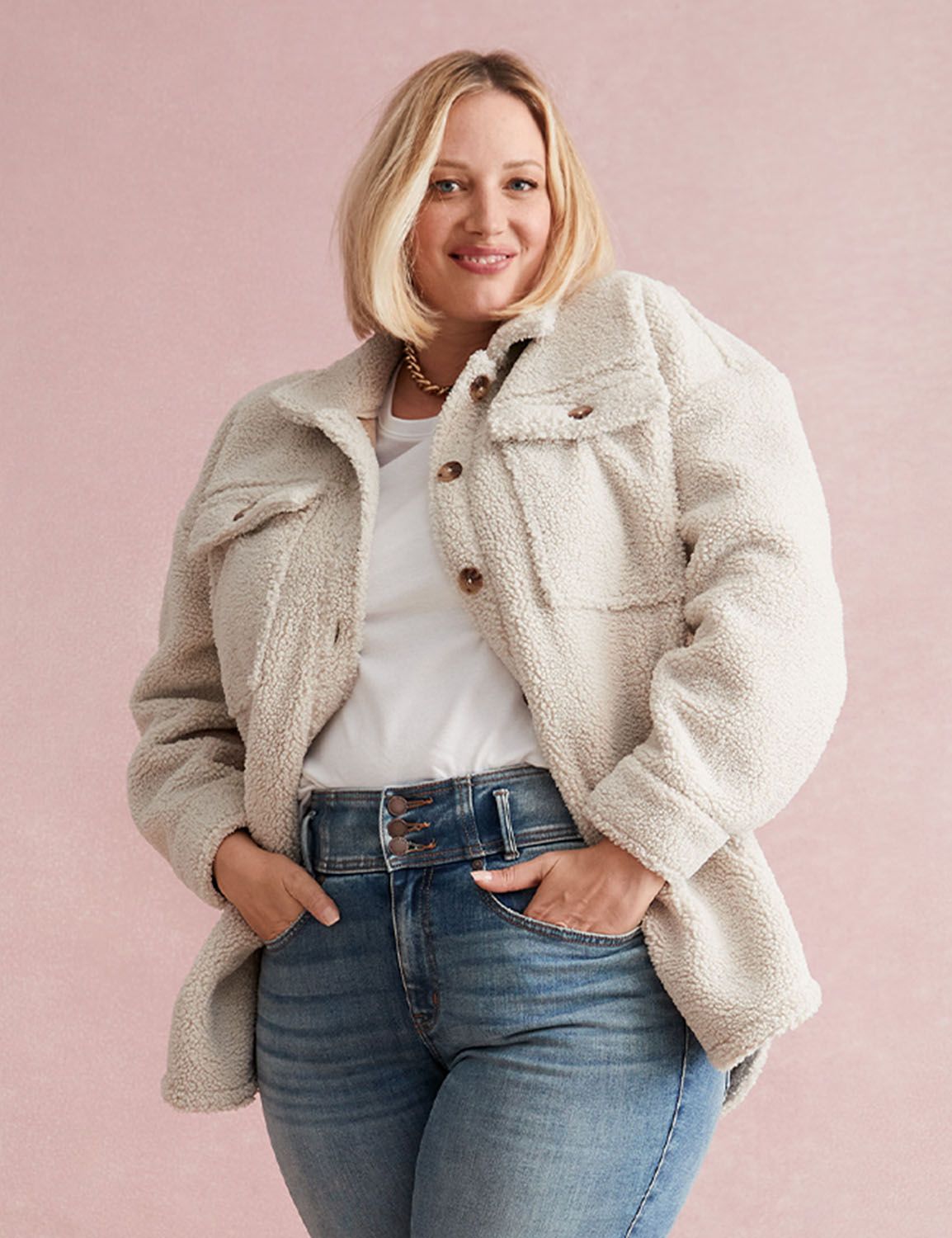 Sherpa Shacket | LaneBryant