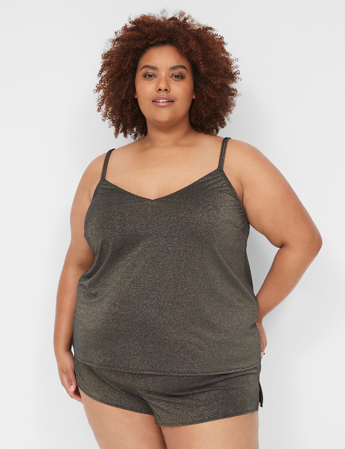 Glitter Knit Cami Set 1137057 | LaneBryant