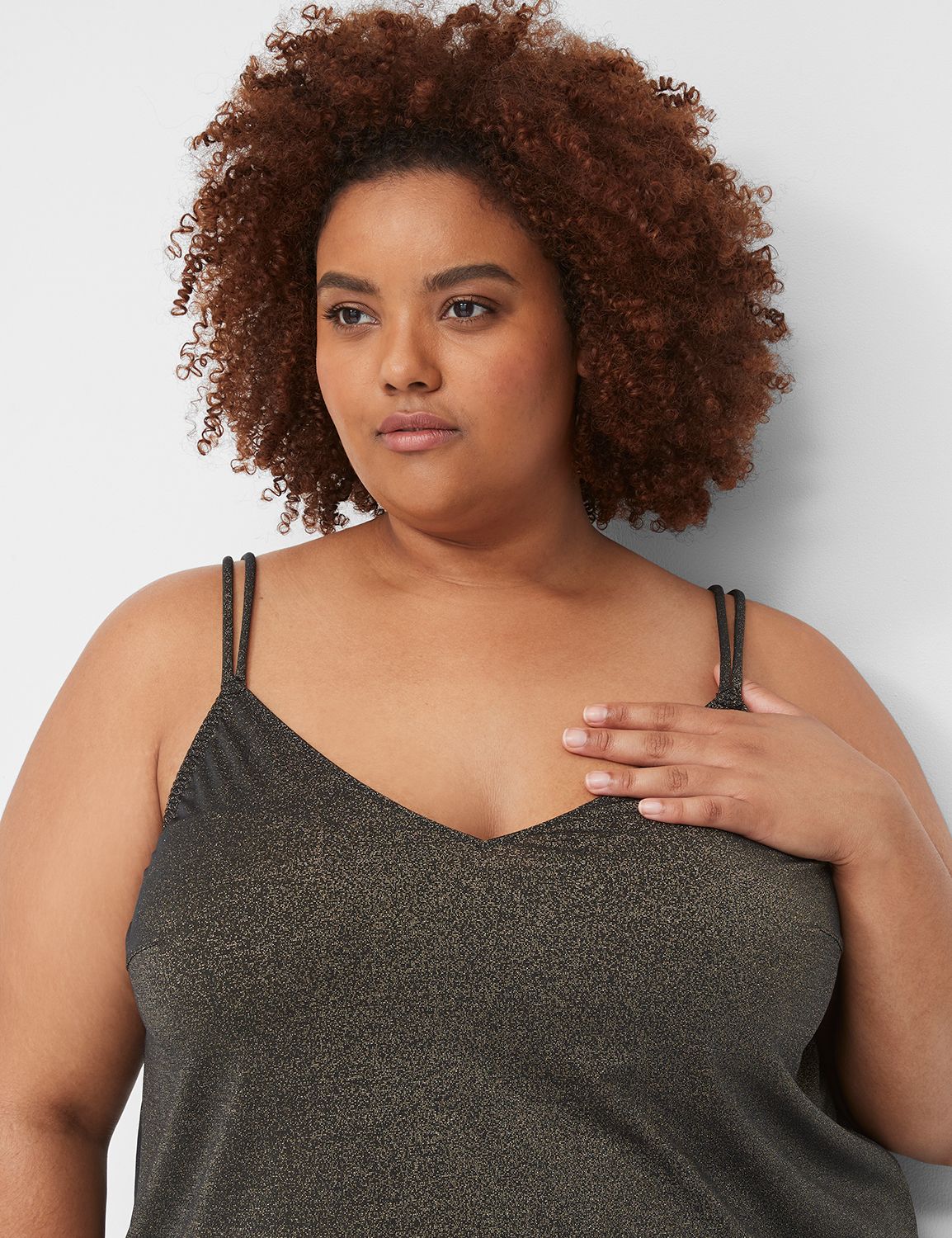 Glitter Knit Cami Set 1137057 | LaneBryant