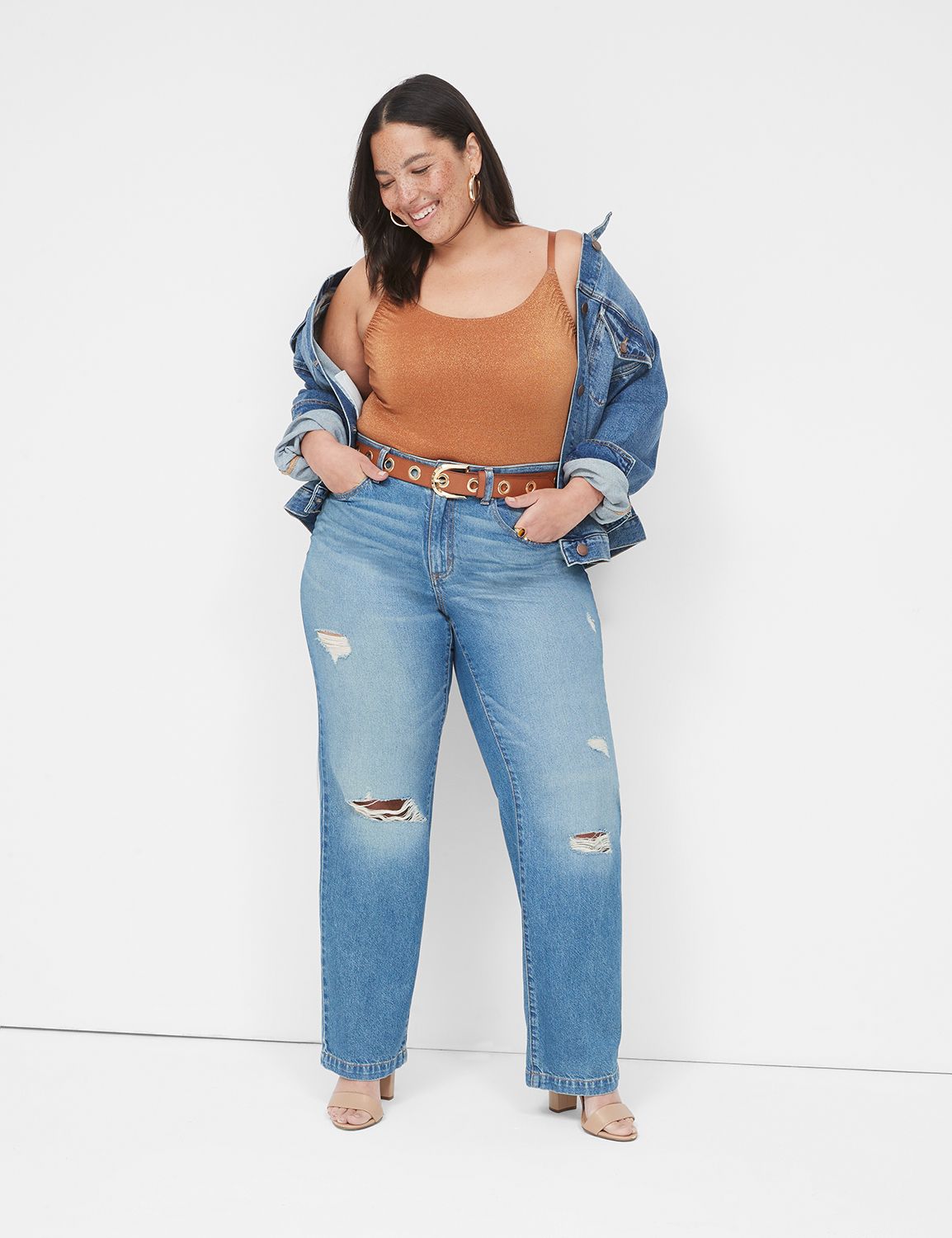 Glitter Knit Bodysuit | LaneBryant