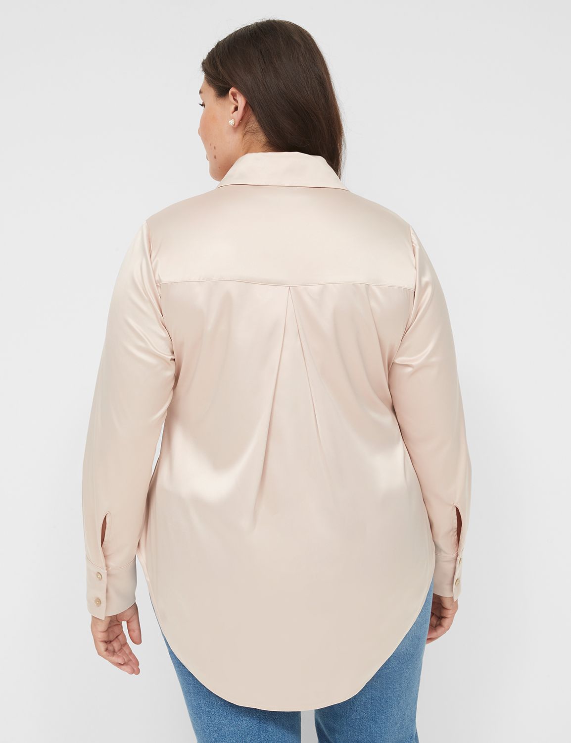 Classic Long Sleeve Button Down Sat | LaneBryant