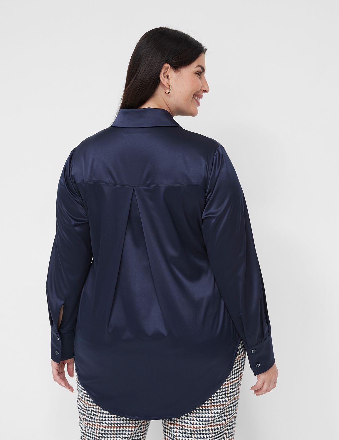 Classic Long Sleeve Button Down Sat | LaneBryant